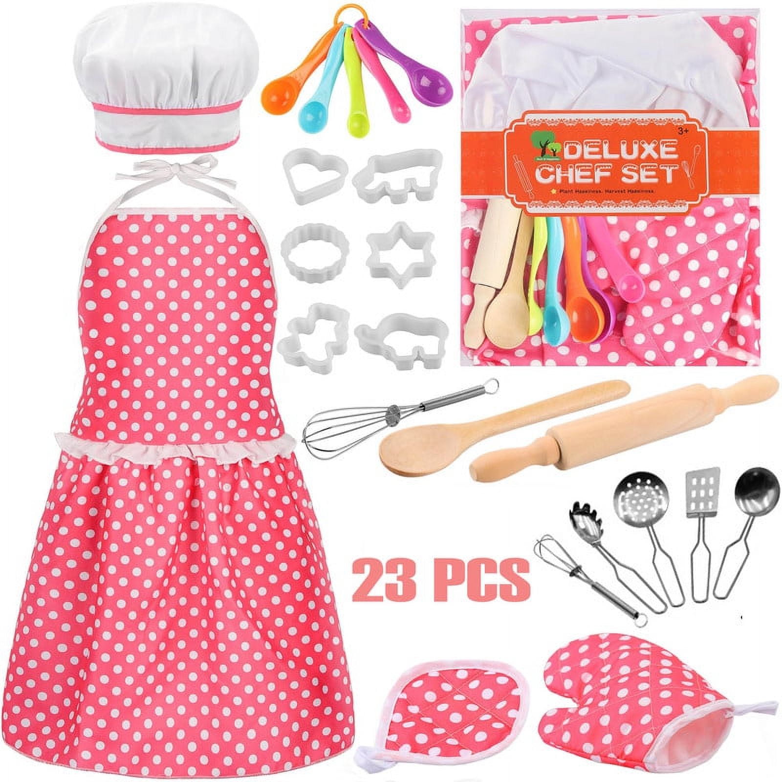 Cooking and Baking Set for Kids – 23 Pieces Real Kids Baking Set ...