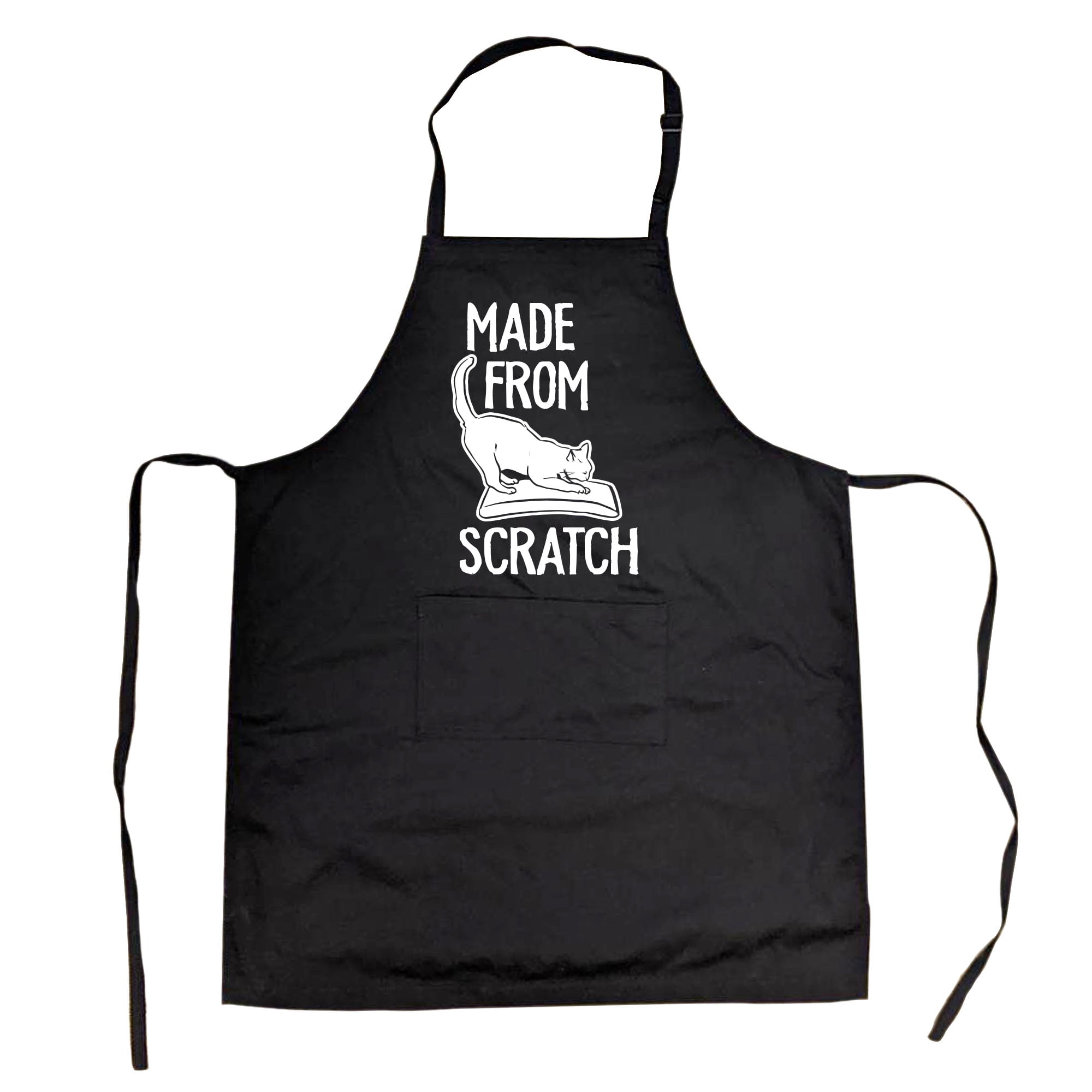 Cookout Apron Made From Scratch Baking Smock Funny Pet Cat Lover Apron ...