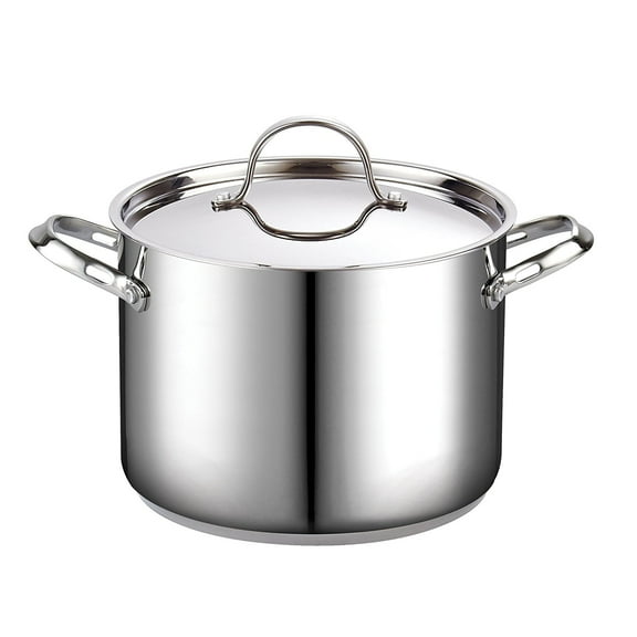 Classic Series Stainless Steel 8-Quart Covered Straining Stockpot with ...
