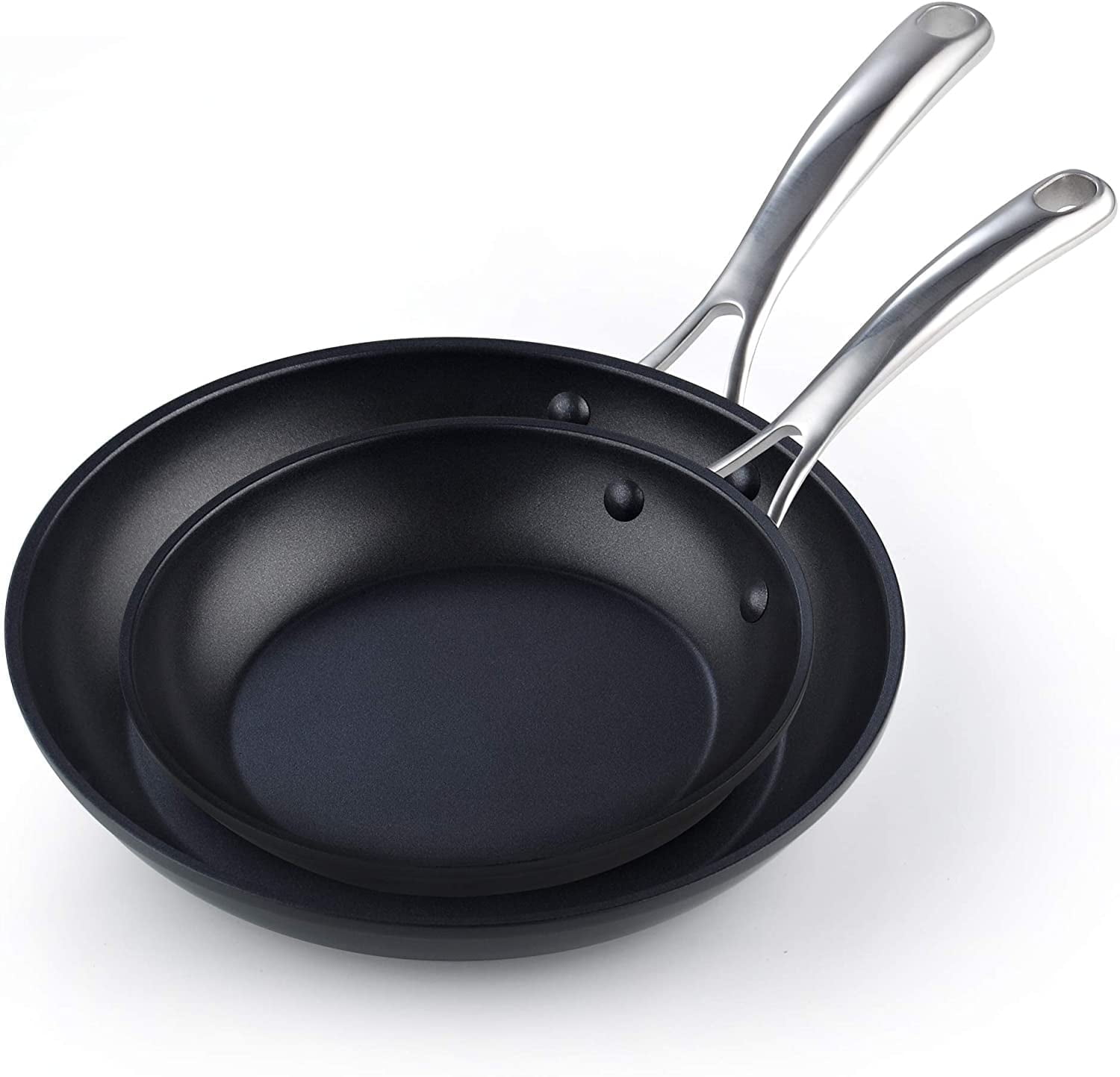 Cooks Standard Frying Omelet Pan Set, 2-Piece Classic Hard Anodized ...