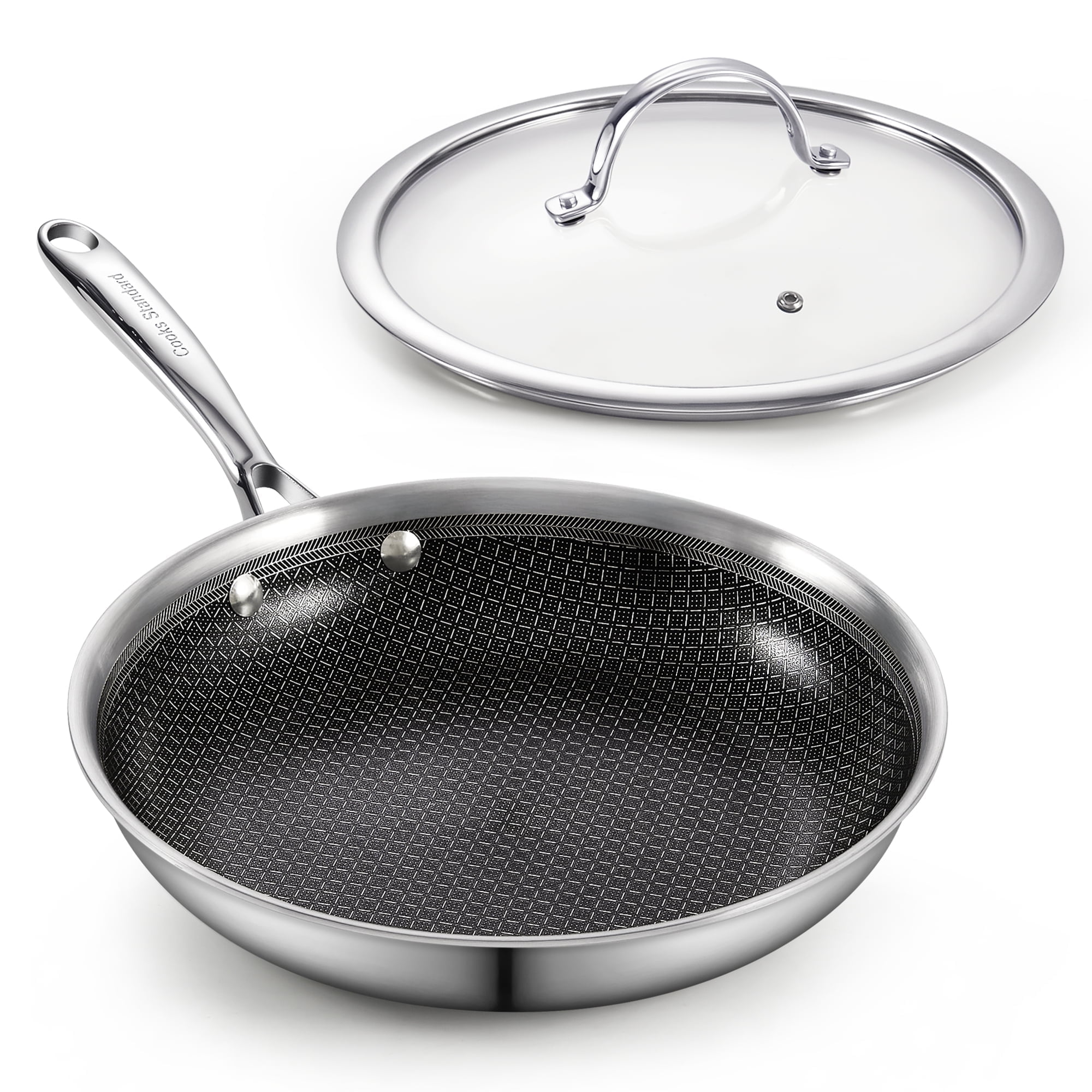 Cooks Standard Hybrid Nonstick Frying Pan, 10-Inch Skillet, Multi-Ply ...