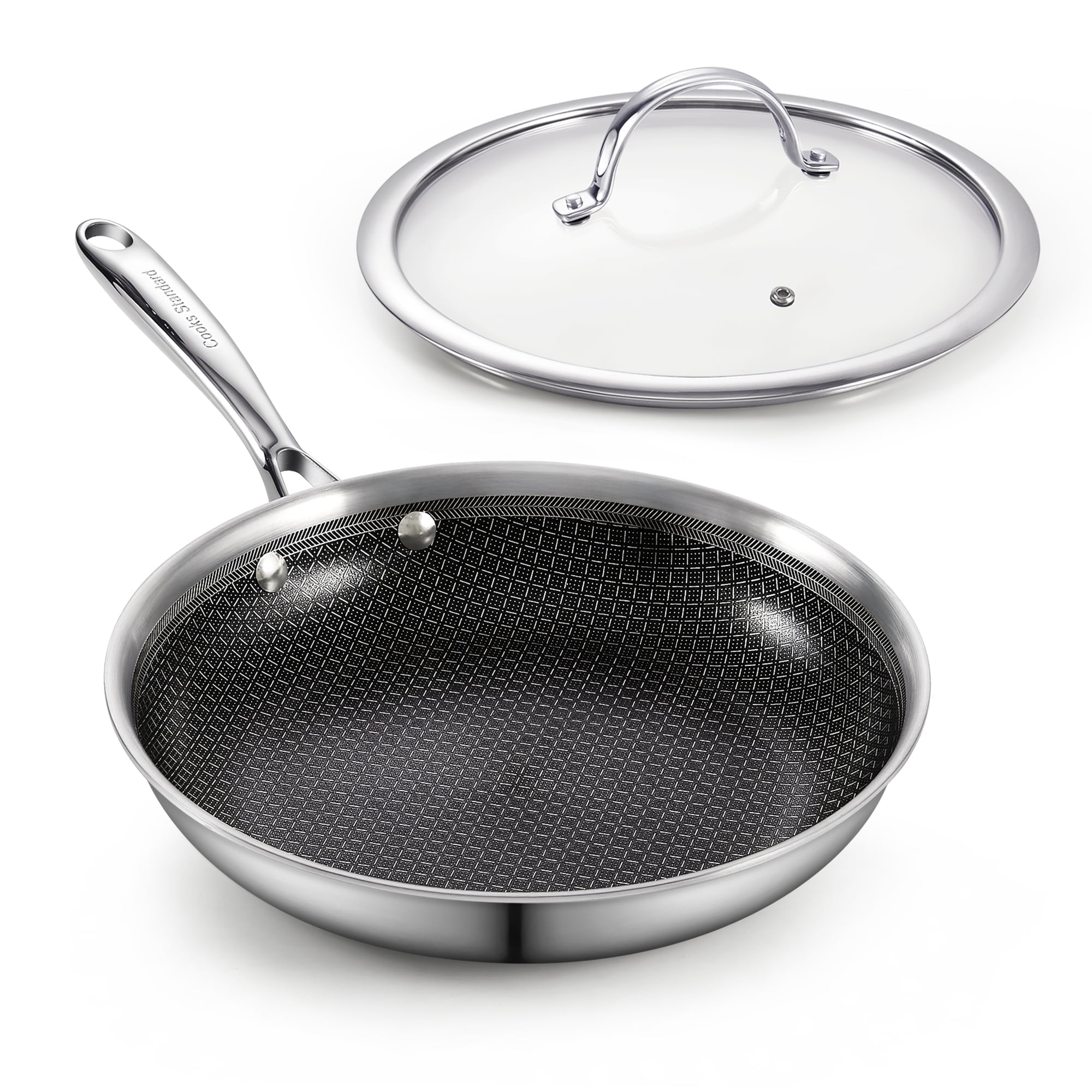 Cooks Standard Hybrid Nonstick Fry Pan, 8-inch Multi-Ply Clad Stainless ...