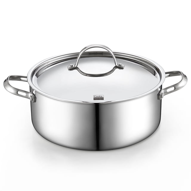Cooks Standard Multi-Ply Clad Stainless Steel Stock Pot, 7-Quart Pasta ...