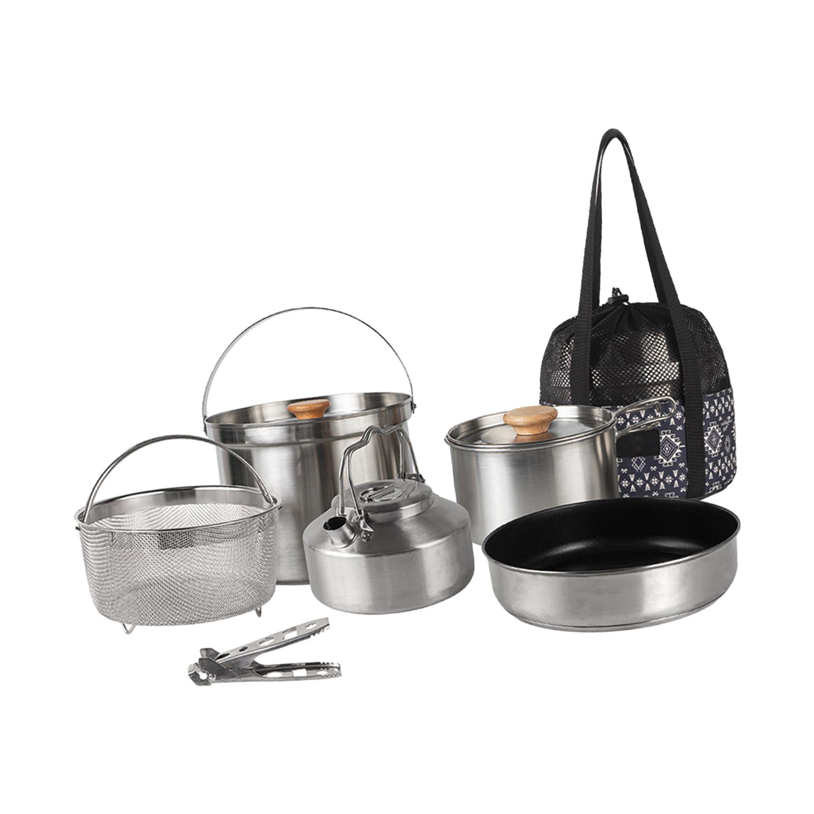 Cookware,Camping Cookware Set Stainless Steel for Campfire ...