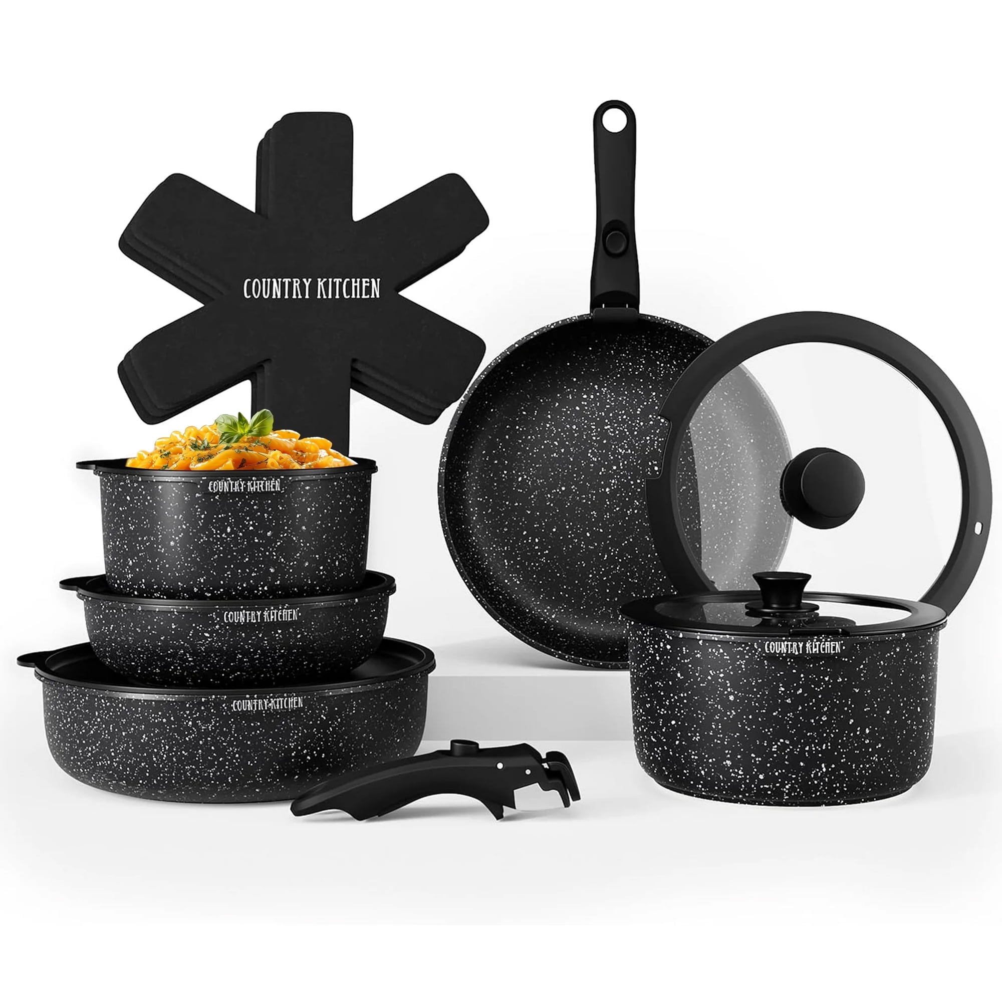 Cookware Set Black original - Walmart.com
