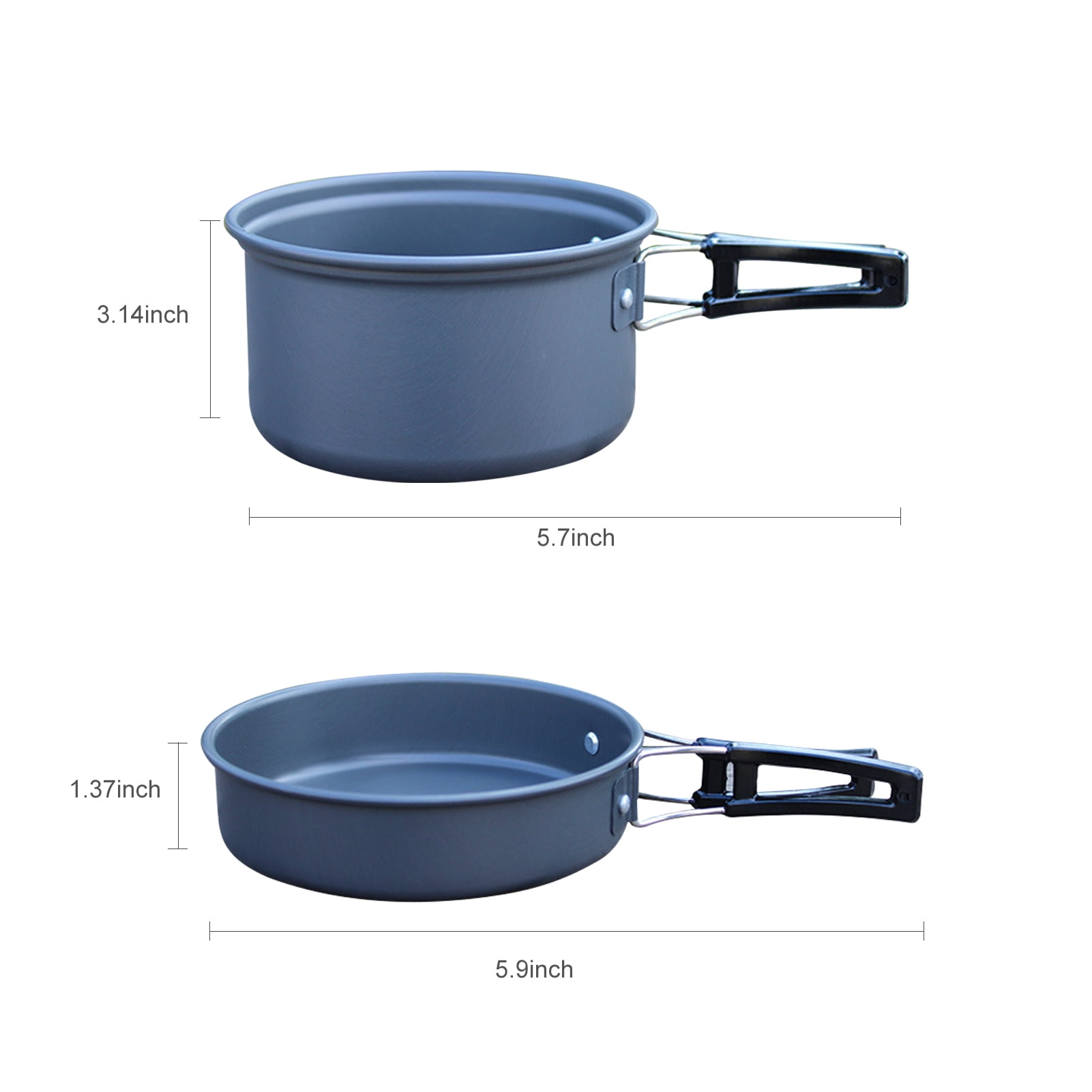 Cookware Set,Cookset Portable Set Campfire Utensils Mesh Carry ...