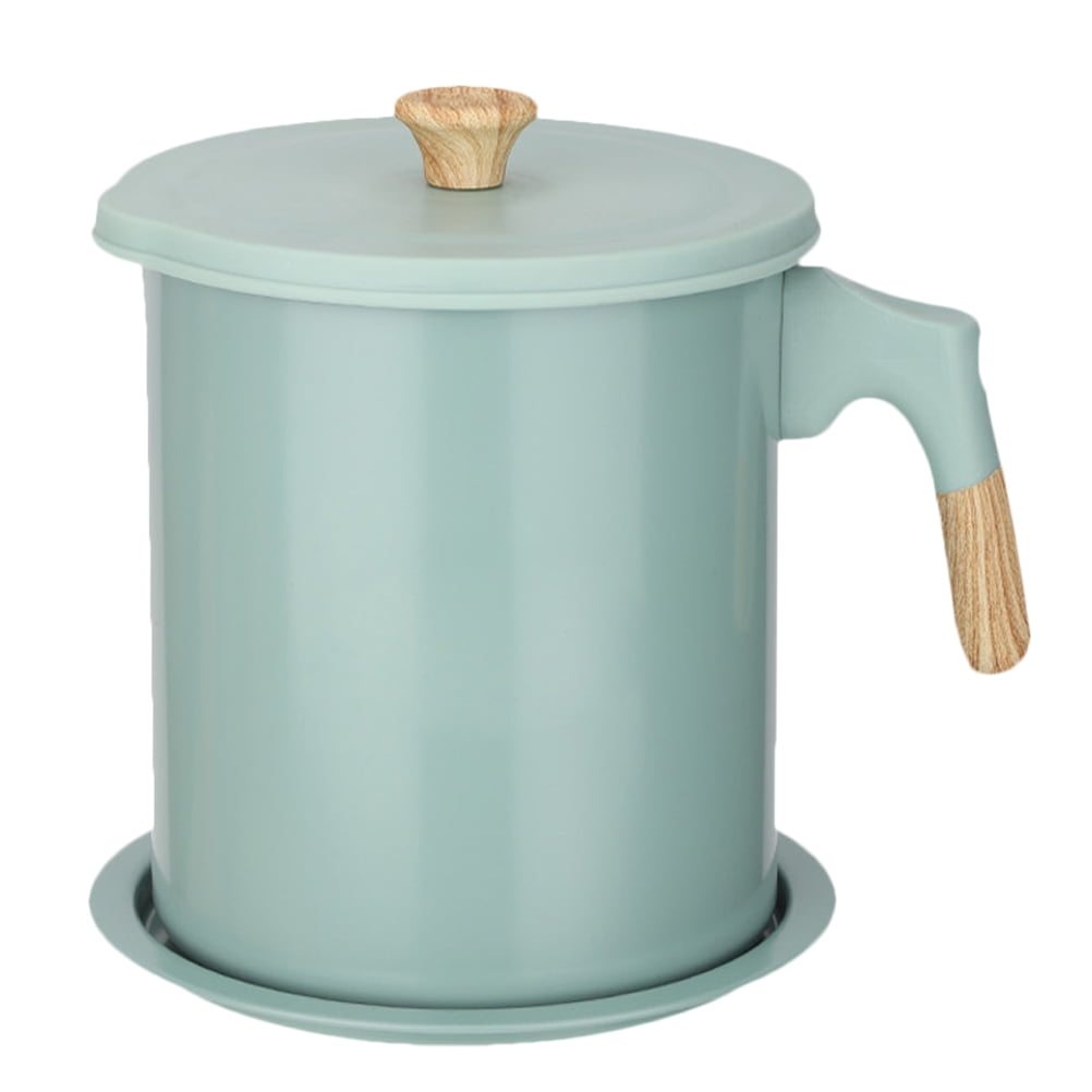 Cookware Stainless Steel Oil Pot Grease Sauce Dispenser Bottles Metal ...