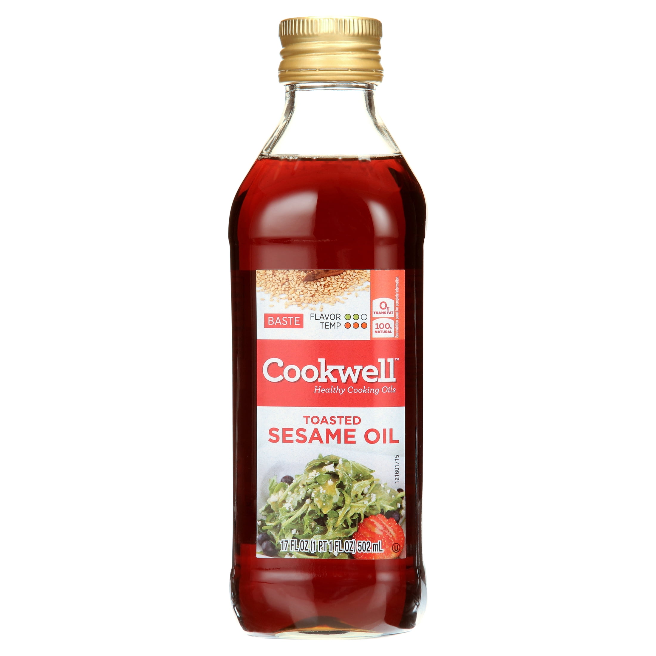 Cookwell Toasted Pure Sesame Oil, 17 oz - Walmart.com