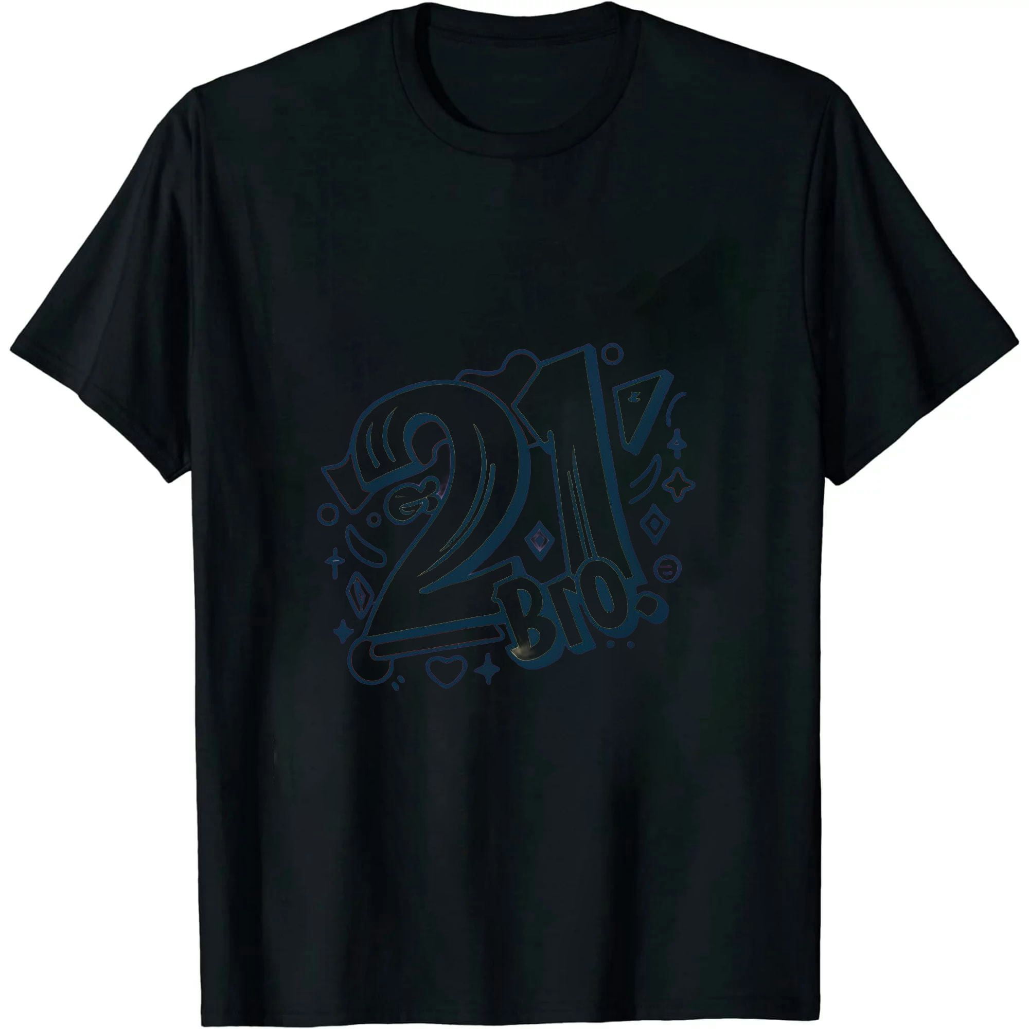 Cool 21st Birthday For Men Boys 21 Year Old Legal Age Adult T-Shirt ...