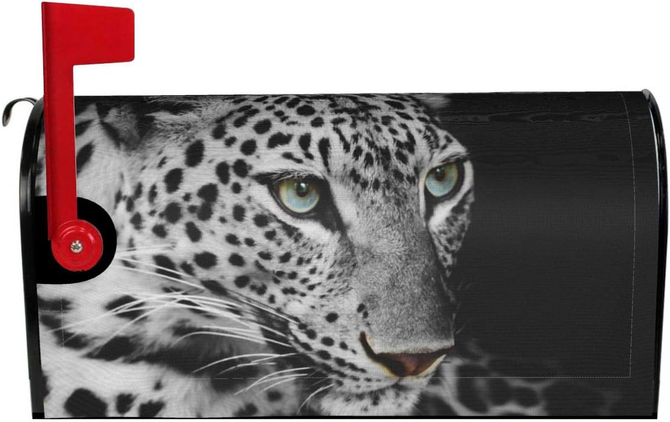 Cool 3D Snow Leopard Mailbox Cover Mailbox Wraps, Waterproof Mailbox ...