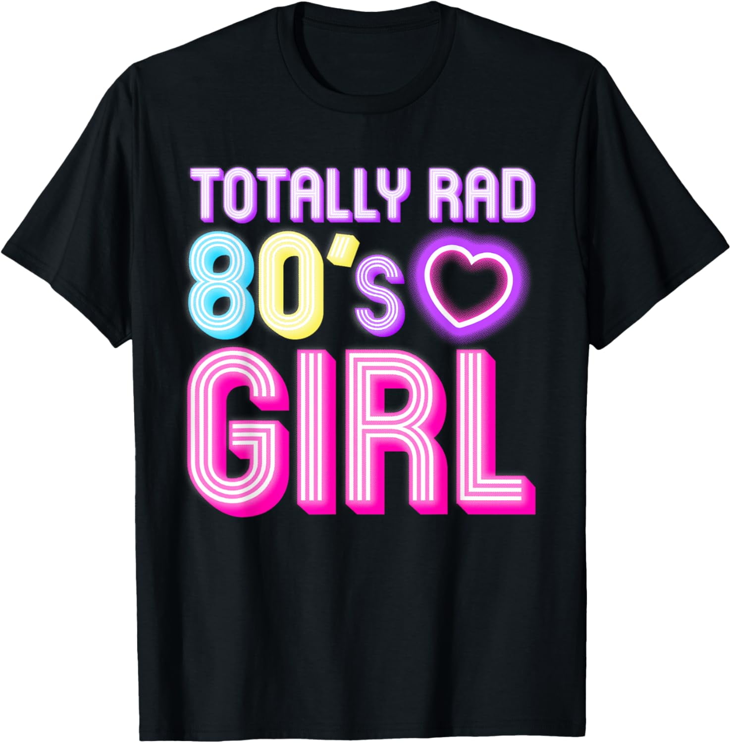 Cool 80s Girl For Women Girls Kids Throwback Eighties Lovers T-Shirt ...