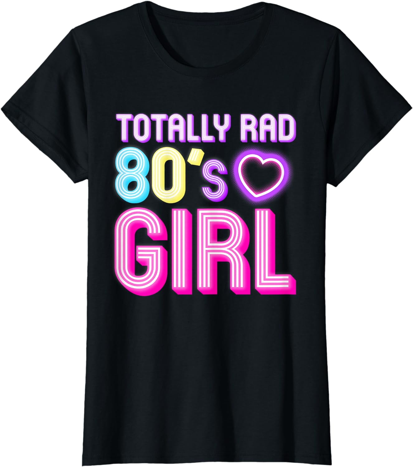 Cool 80s Girl For Women Girls Kids Throwback Eighties Lovers T-Shirt ...