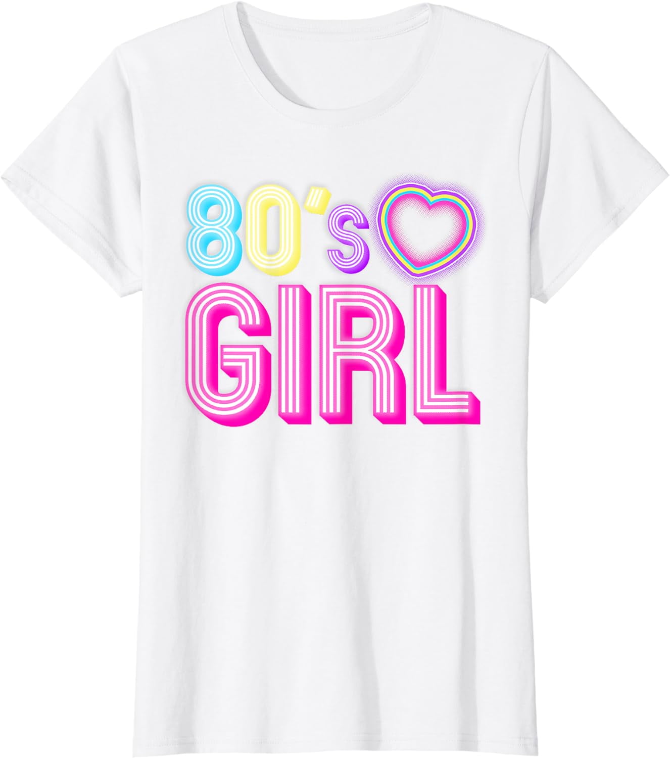 Cool 80s Girl For Women Mom 1980's Birthday Retro Costume T-Shirt ...