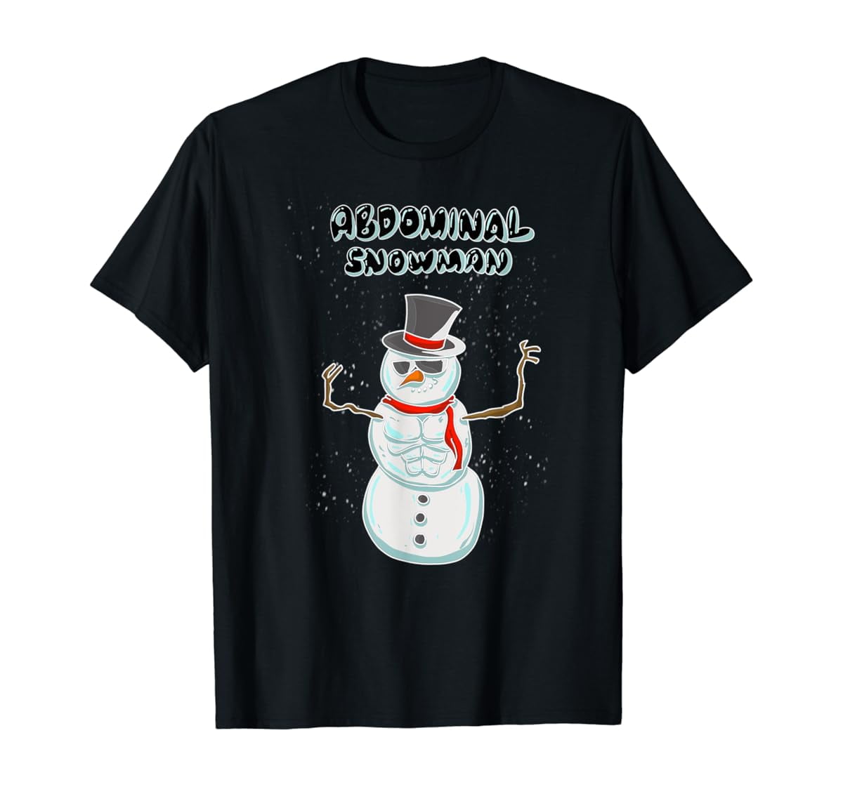 Cool Abdominal Snowman | Winter Snow Abs Athlete T-Shirt - Walmart.com