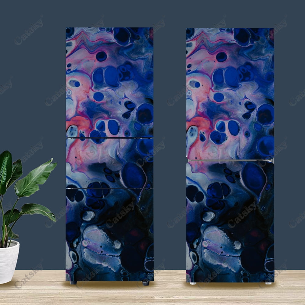 Cool Abstract Art Refrigerator Stickers Home r Kitchen Murals DIY Wall ...