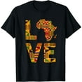 Cool Africa Map For Men Women Traditional Africa Kente Cloth T-Shirt ...