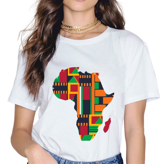 Cool Africa Map Traditional Africa Kente Cloth T-Shirt - Walmart.com