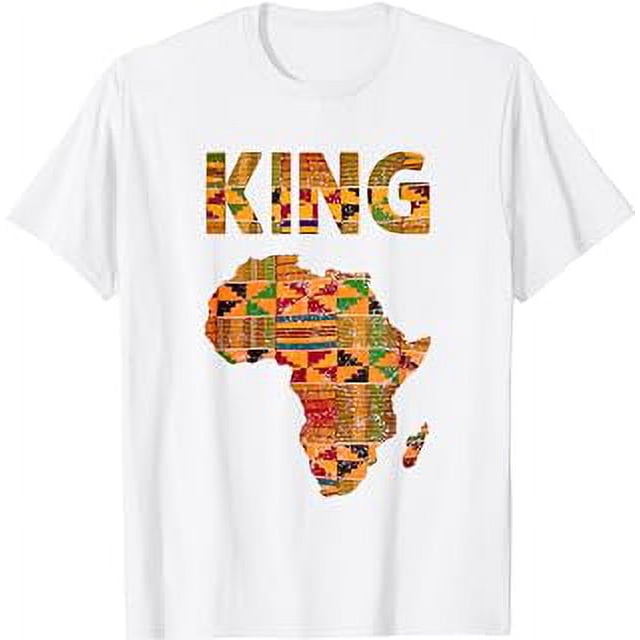 Cool African King Design Kente Cloth Africa Ghana Kids Men T-Shirt ...