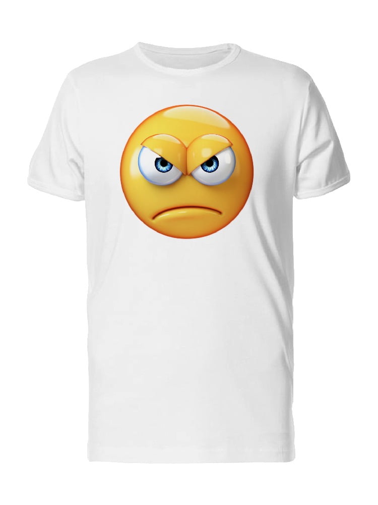 Cool Angry Icon T-Shirt Men -Image by Shutterstock, Male Medium ...