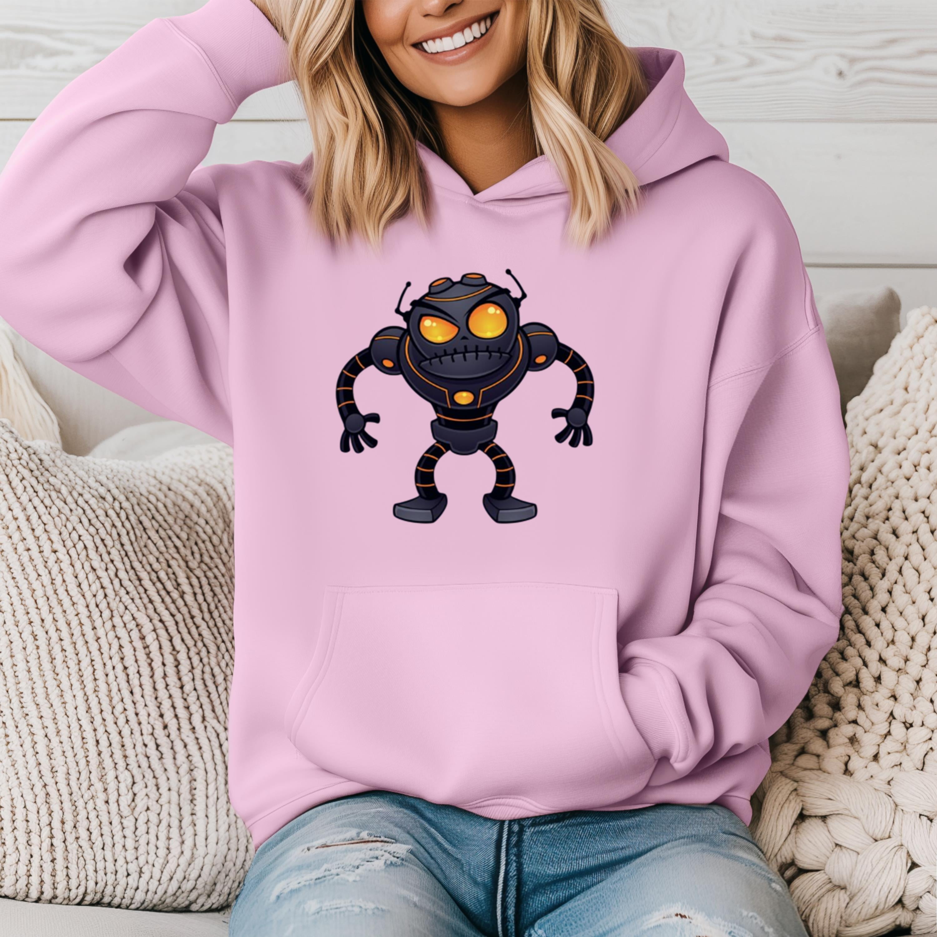 Cool Angry Robot Hoodie SciFi Tech Graphic for Futuristic Style Fans up ...