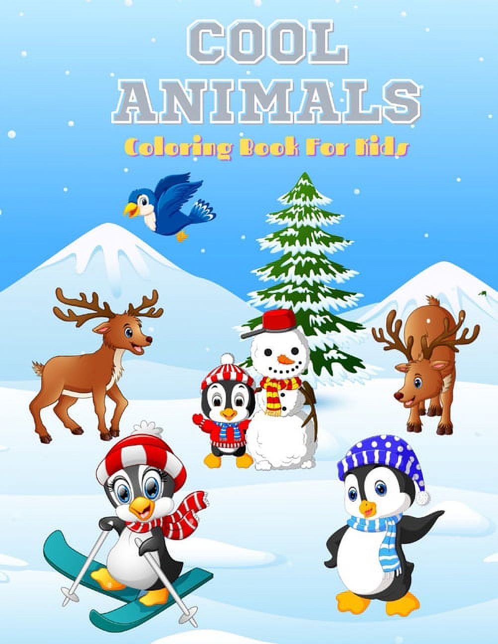 Cool Animals - Coloring Book for Kids: 100 Coloring Pages For Kids ...