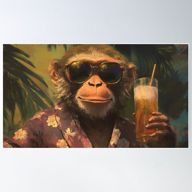 Cool Ape Poster Wall Art, Modern Wall Decor For Living Room Bedroom ...