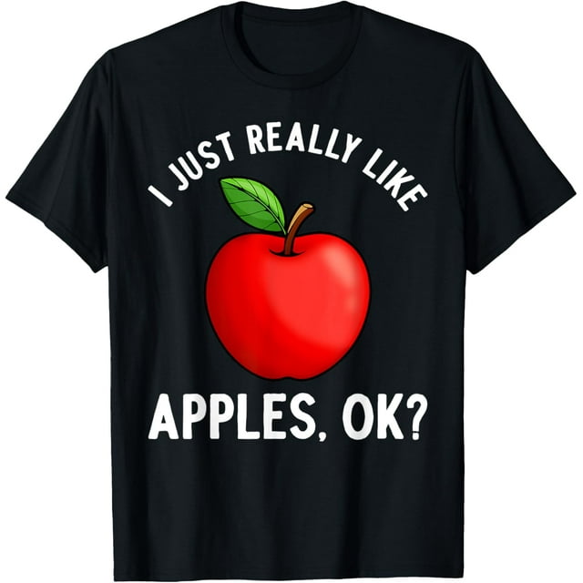 Cool Apple Art For Men Women Kids Apple Picking Fruit Apples T-Shirt ...