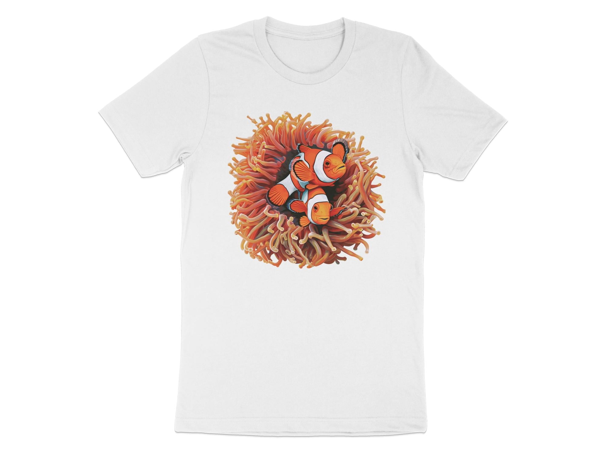 Cool Aquarium Clownfish Tropical Coral Reef Fish Fisher Gift T-Shirt ...