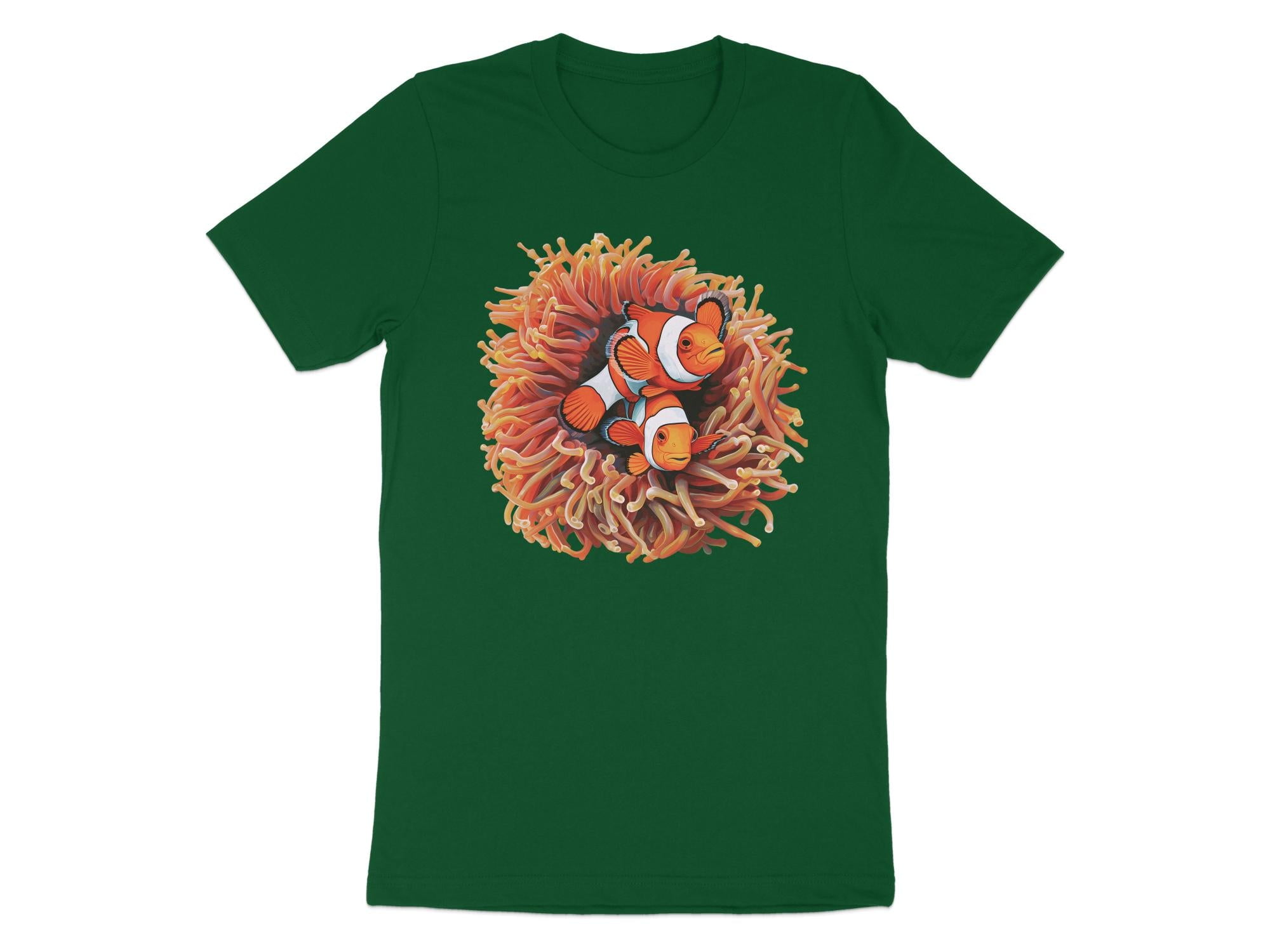 Cool Aquarium Clownfish Tropical Coral Reef Fish Fisher Gift T-Shirt ...