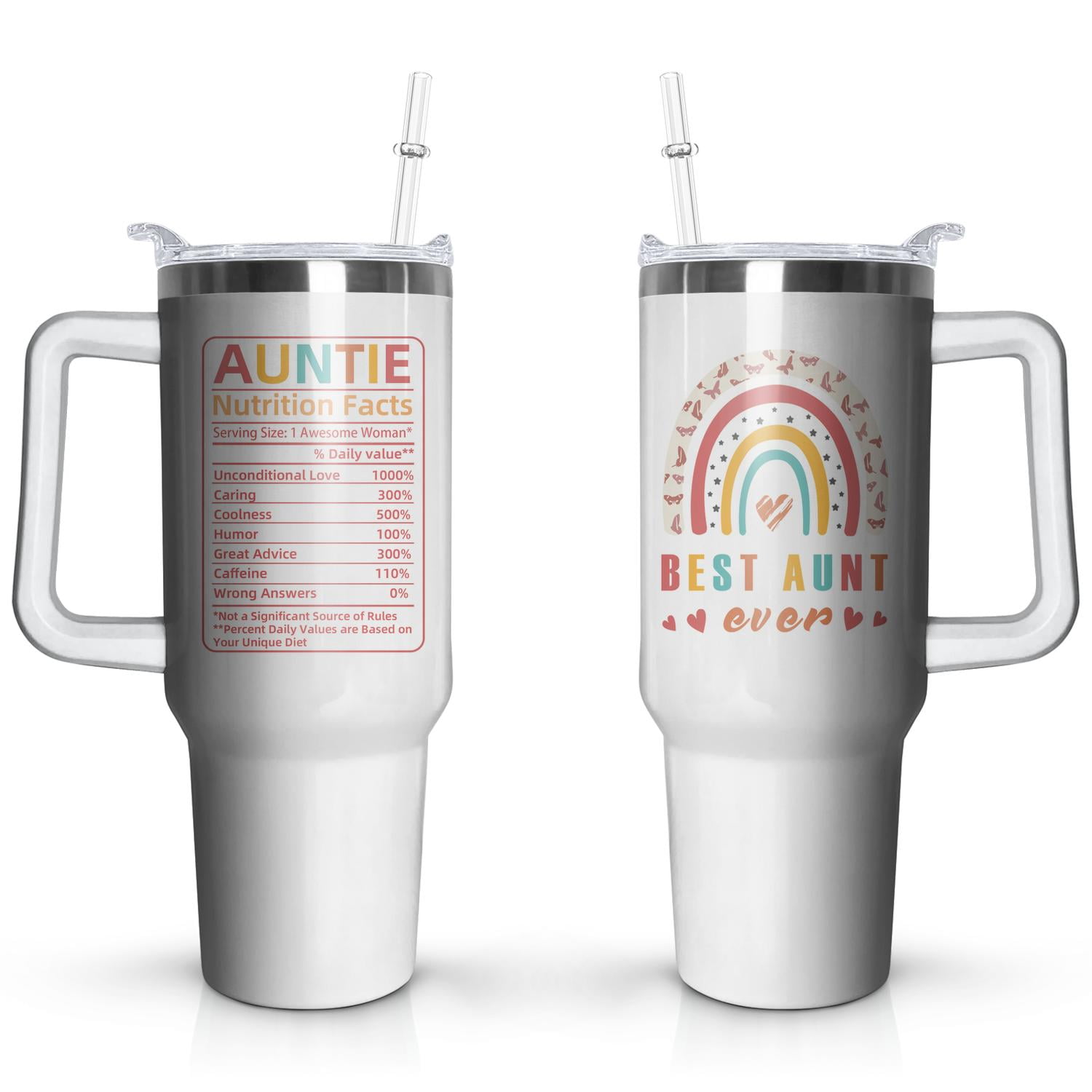 Cool Aunt Club Coffee Tumbler 40Oz, Best Aunt Gifts From Niece Nephew ...