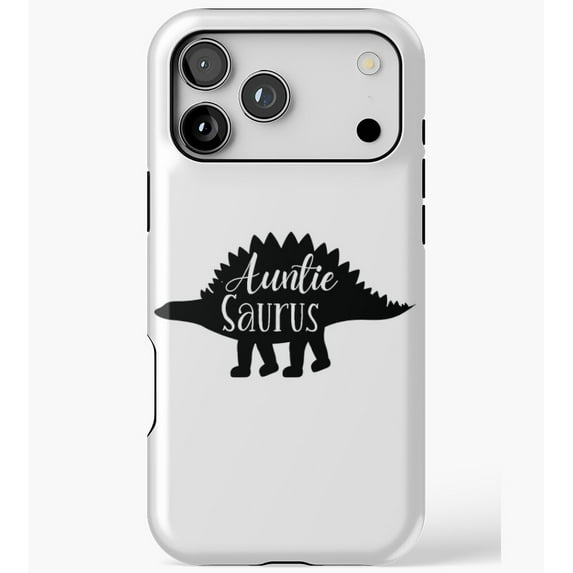Cool Auntie Saurus Dinosaur H18321 Phone Case for iPhone 11 to 17 Pro ...