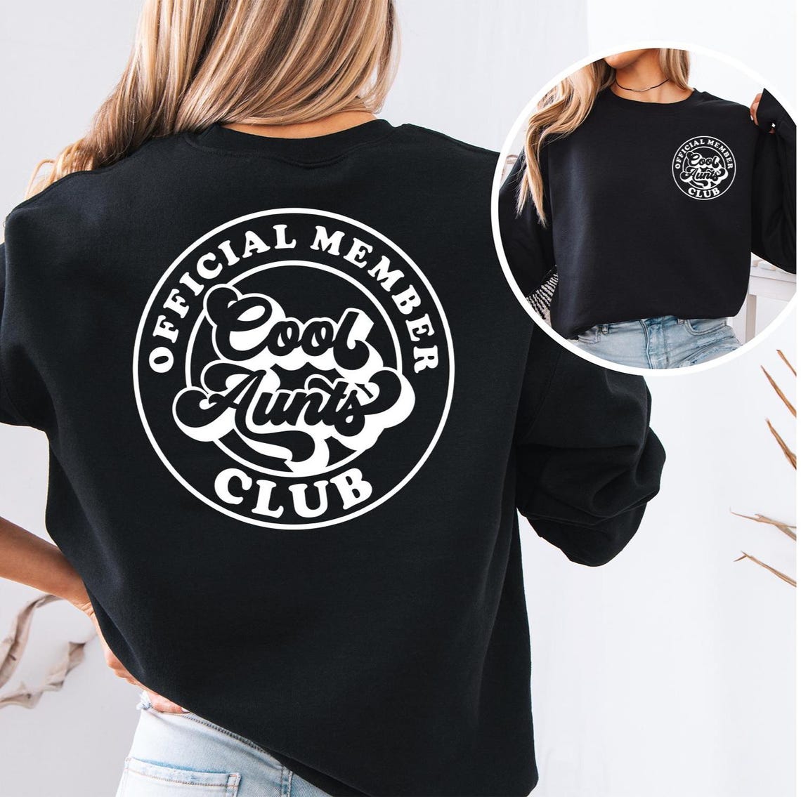Cool Aunts Club Sweatshirt,Auntie Sweatshirt,Auntie,Aunt Birthday Gift ...