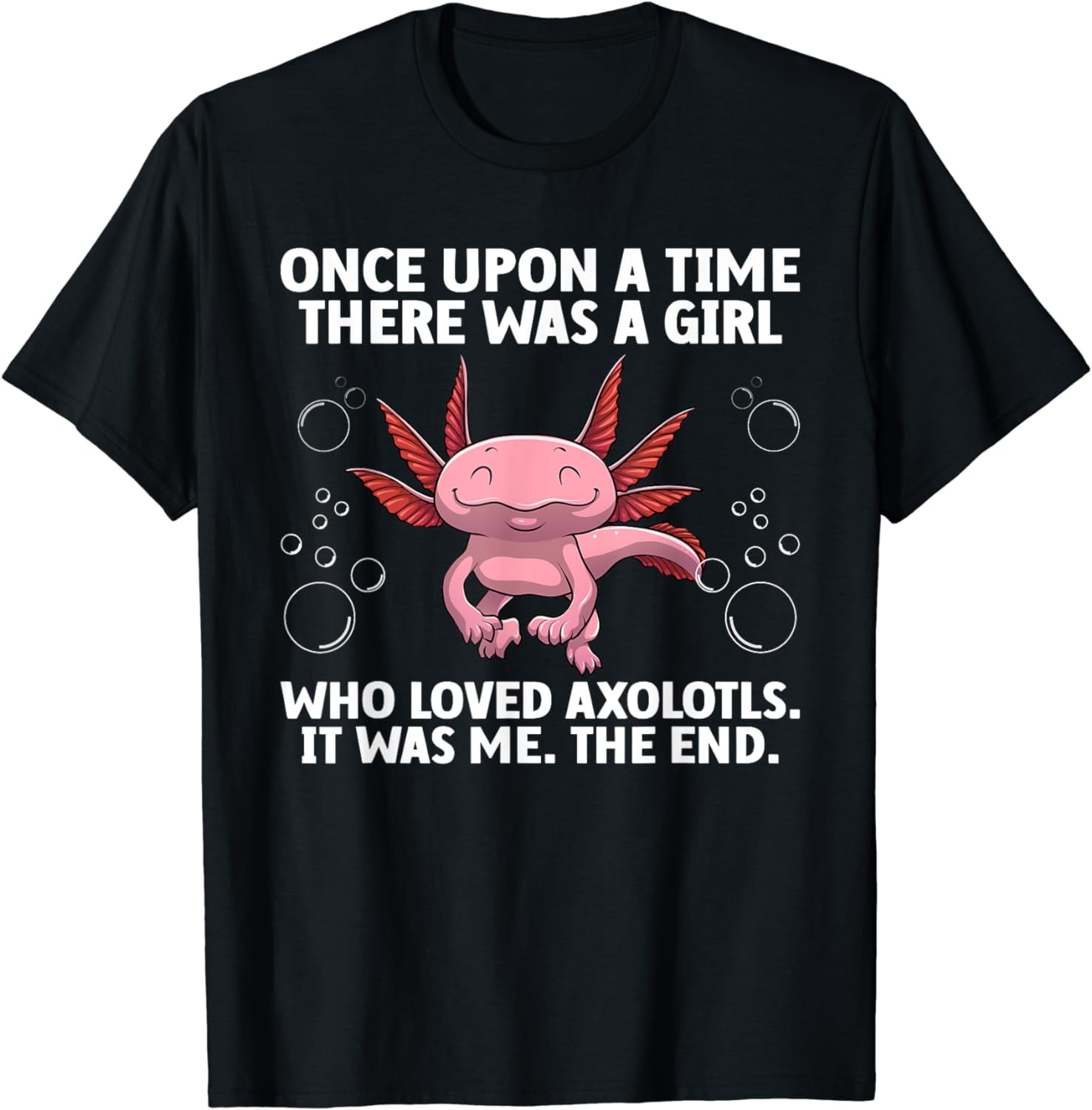 Cool Axolotl Art For Women Girls Salamander Axolotl Lover T-Shirt ...