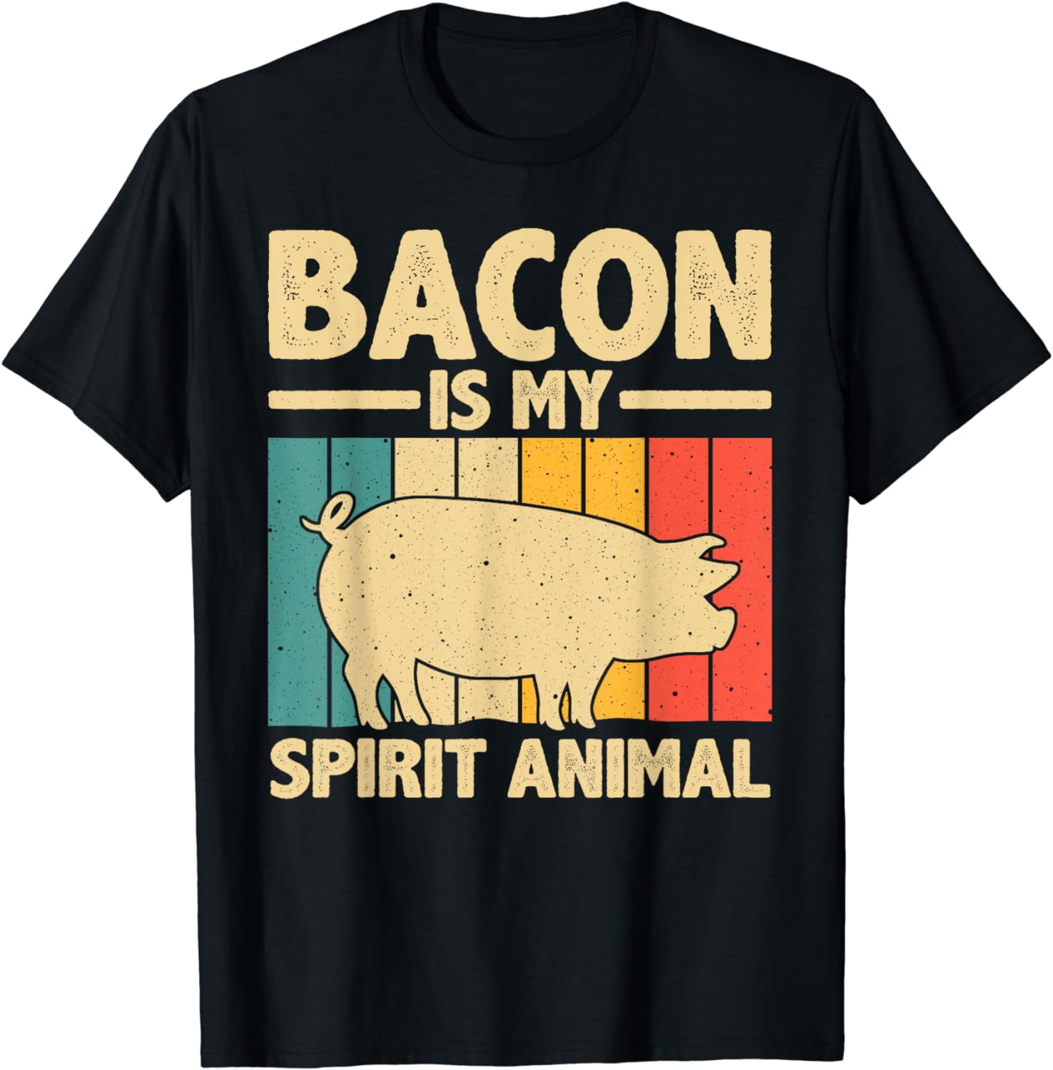 Cool Bacon Design For Men Women Kids Bacon Pig Pork Lover T-Shirt ...