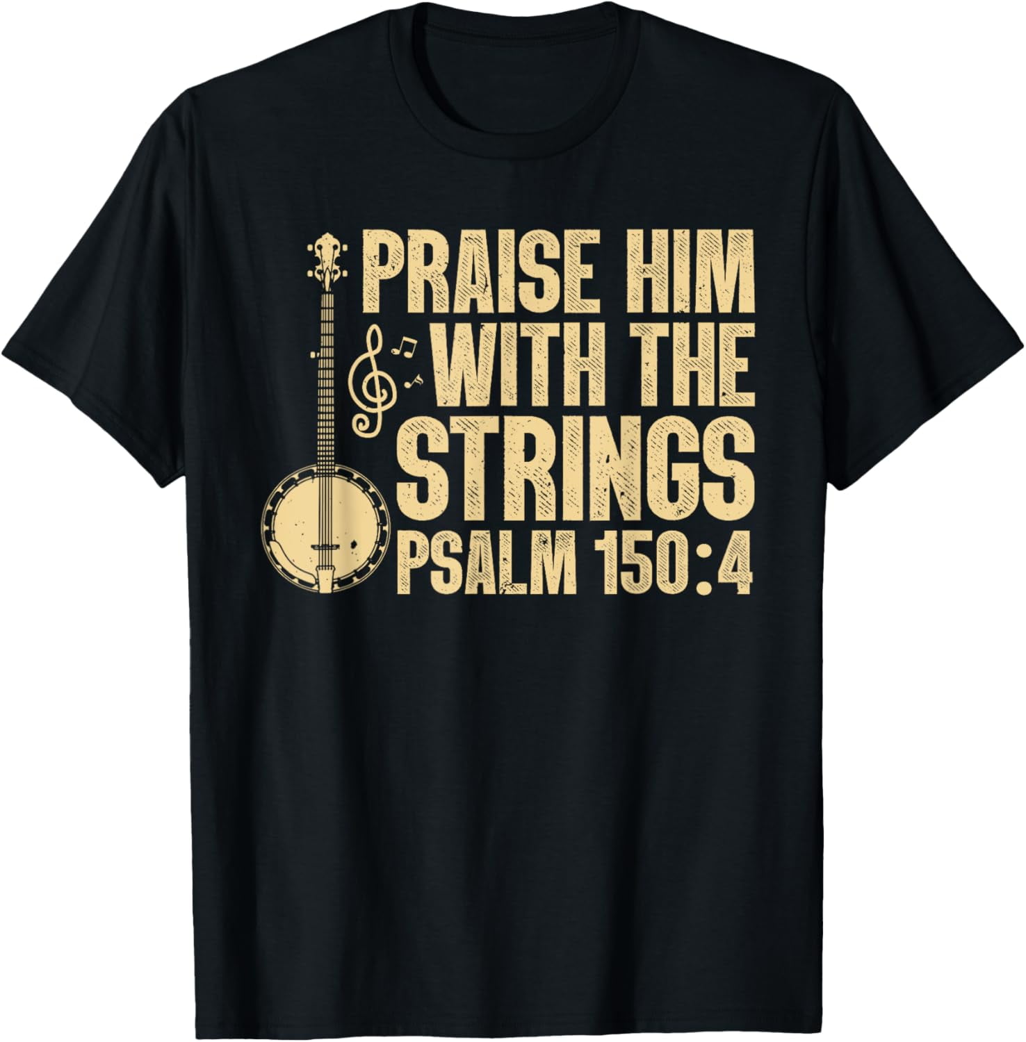 Cool Banjo Bluegrass Music Art For Men Women Worship Leader T-Shirt100 ...