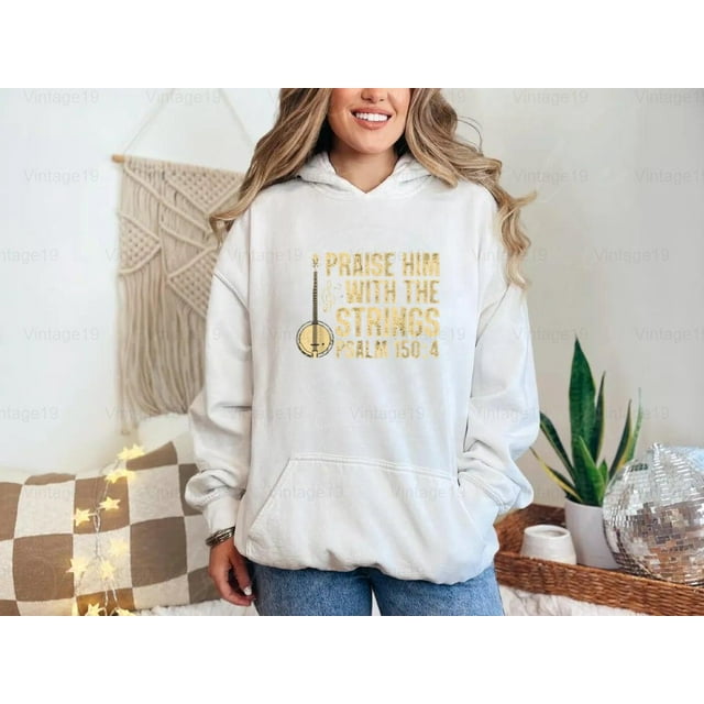 Cool Banjo Hoodie for Bluegrass Music and Worship Fans, for men & women ...