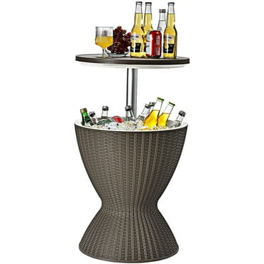 Magshion 23" LED Glowing Cocktail Table with Remote, Rechargeable ...