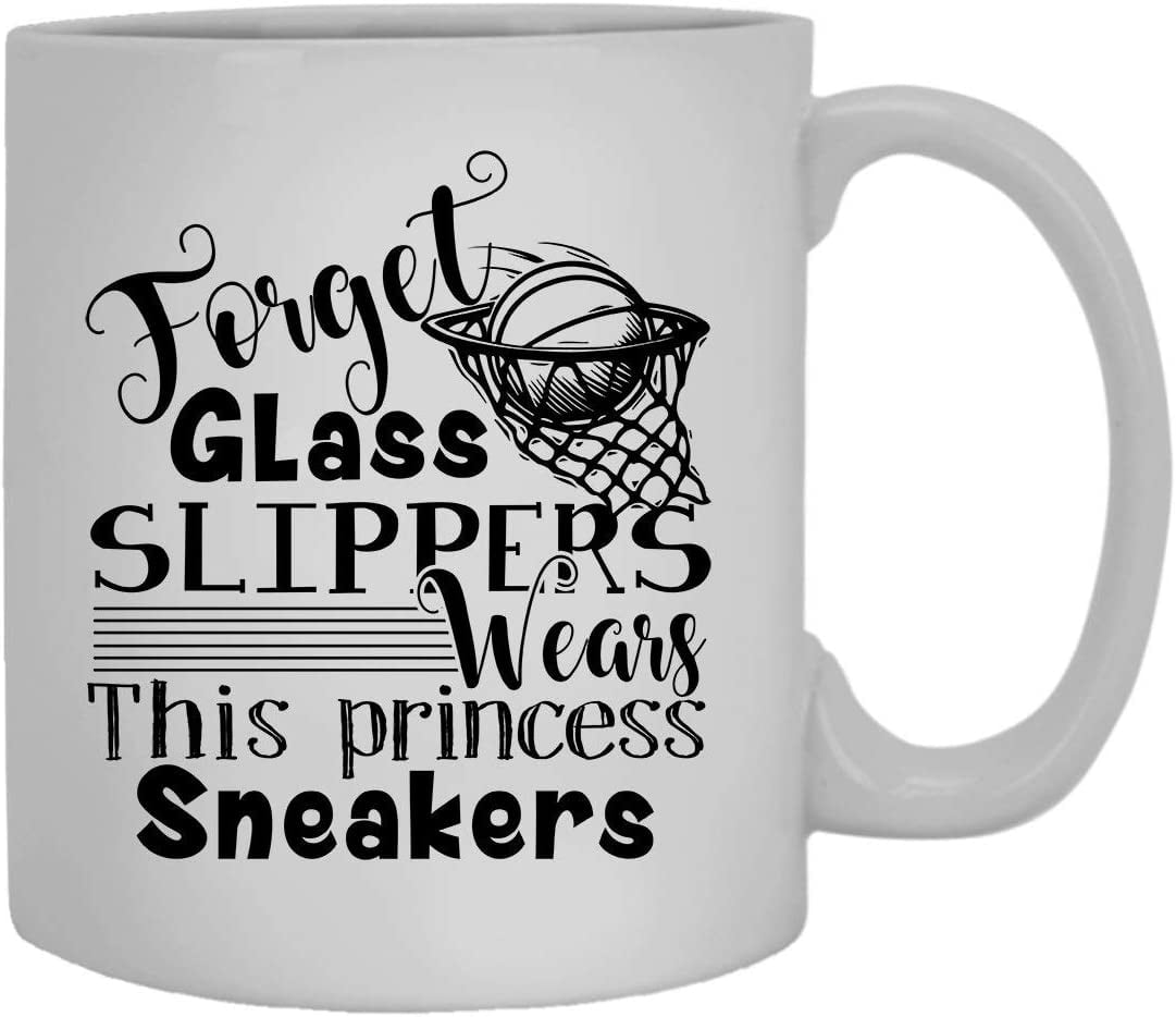 Cool Basketball Princess Wears Sneakers Mug, Ceramic Mug For You 11 oz ...