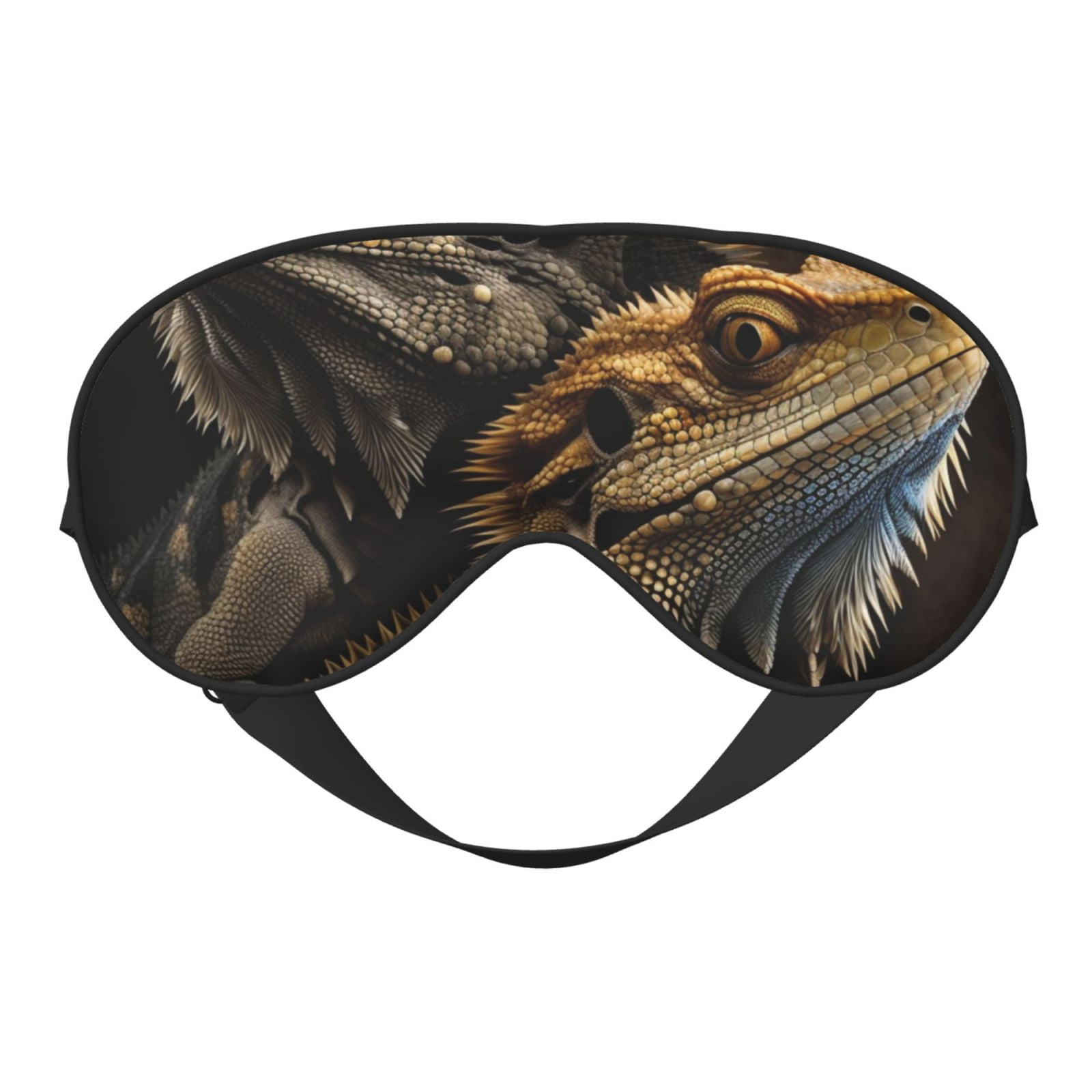 Cool Bearded Dragon Lizards Soft Faux Silk Sleep Mask, Eye Mask ...