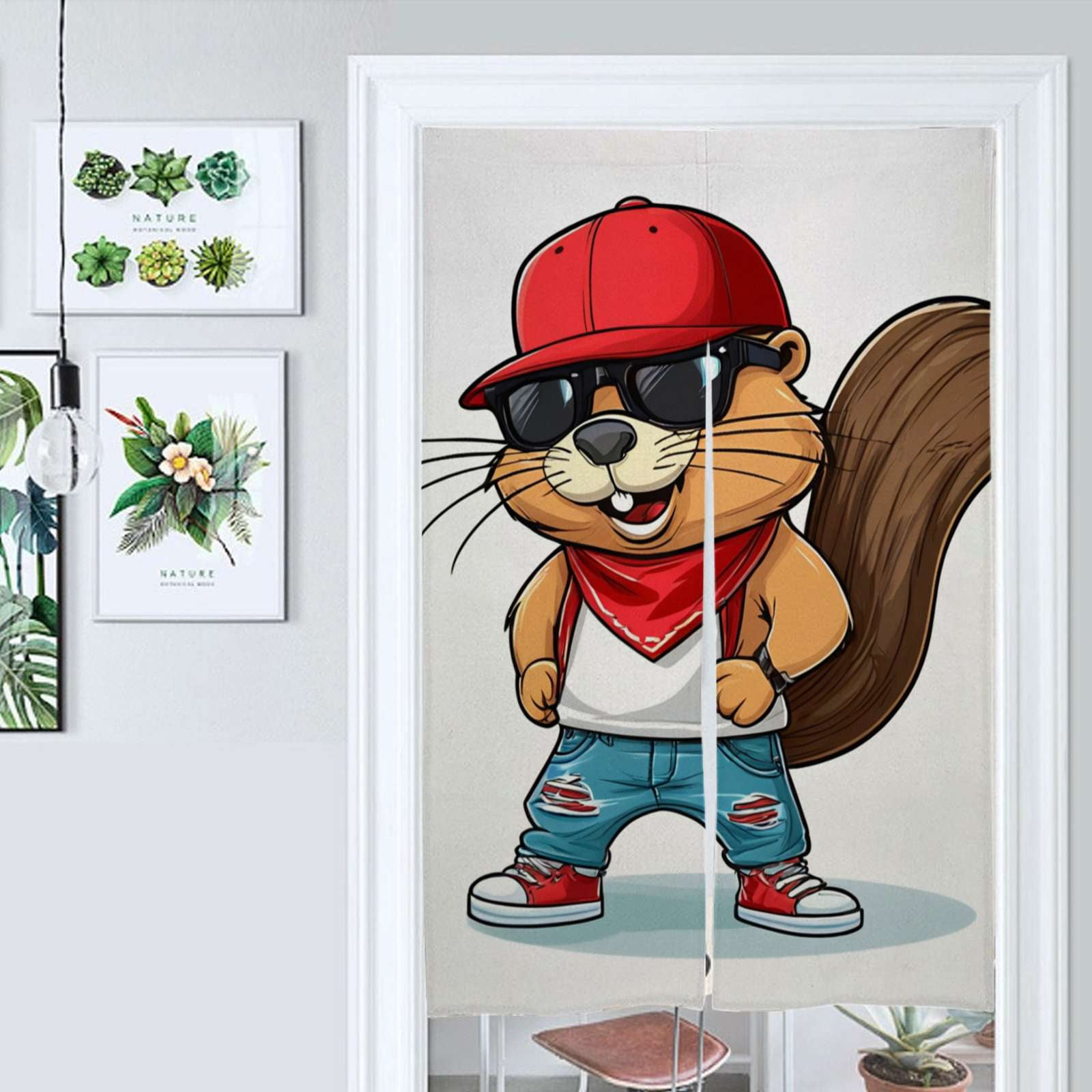 Cool Beaver Streetwear Door Curtain Nordic Living Room DoorCurtain ...