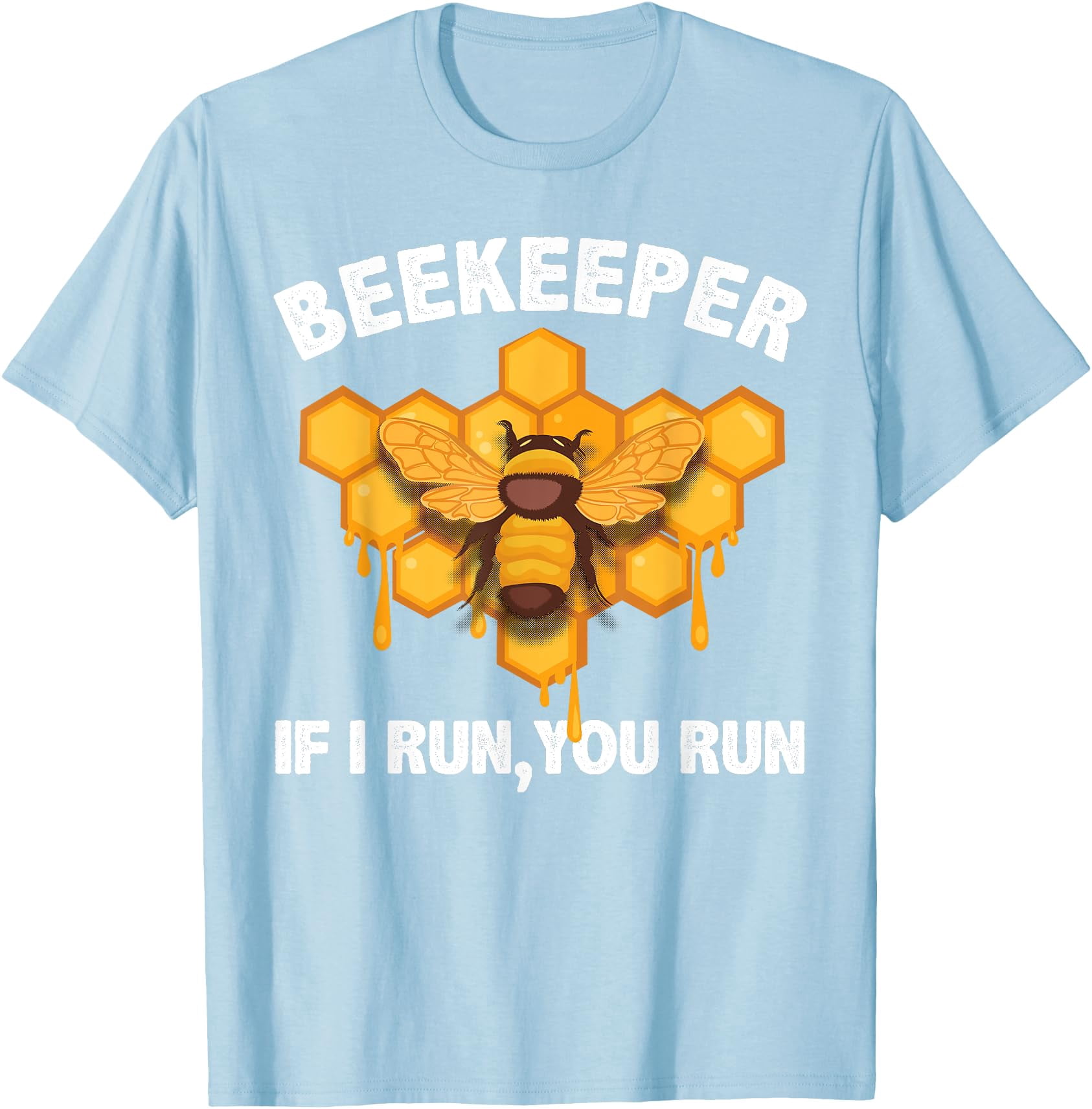 Cool Beekeeper If I Run Honeybee Beekeeping Bee Lover Softstyle T-Shirt ...