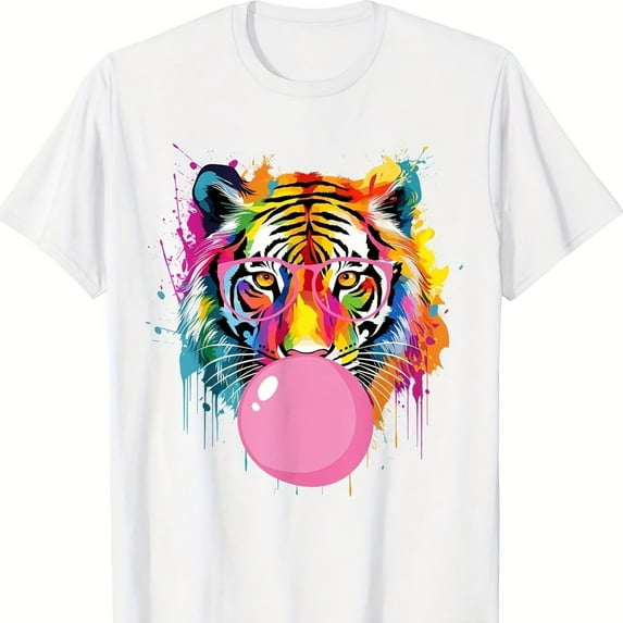 Cool Big Tiger Bubble Gum Coloring Gles Mama Wo Lover T-S1Hirt 2 ...
