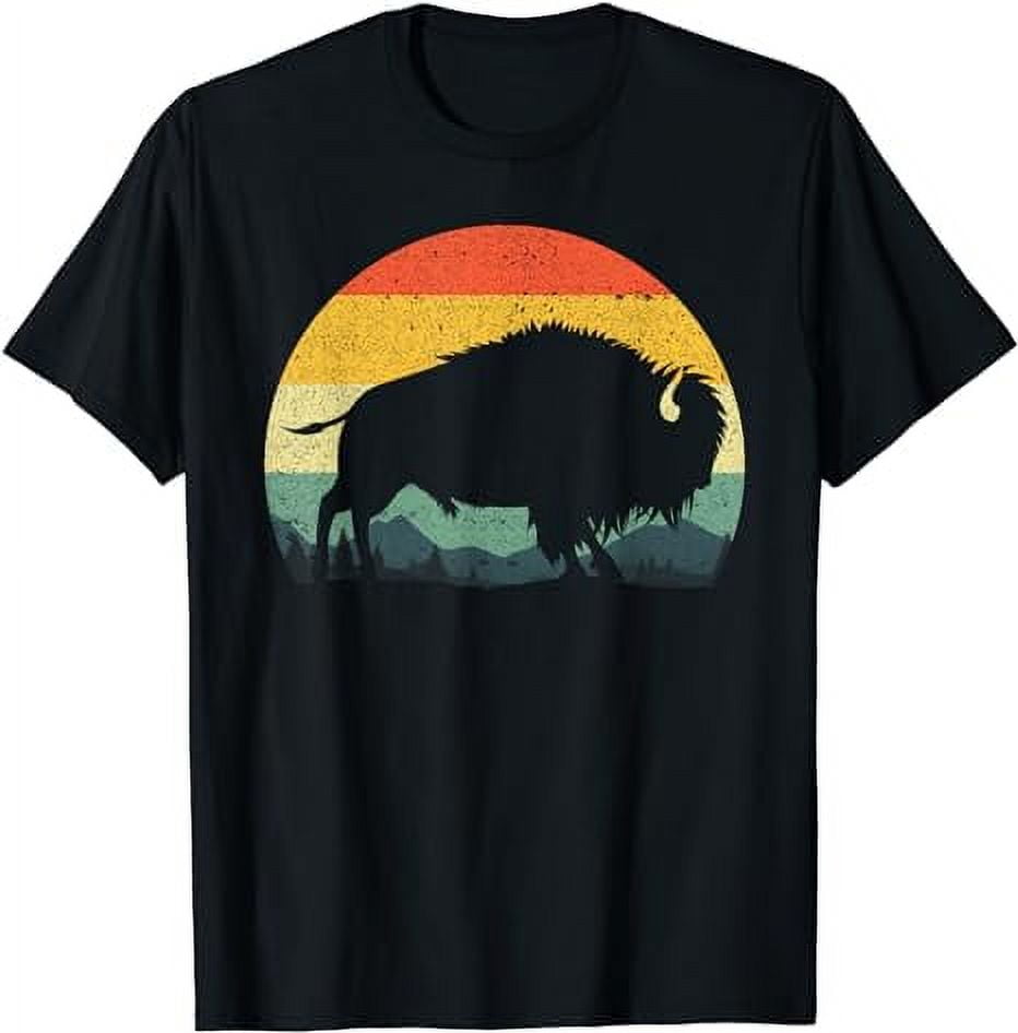 Cool Bison Design For Men Women Kids Buffalo Bison Lovers T-Shirt ...