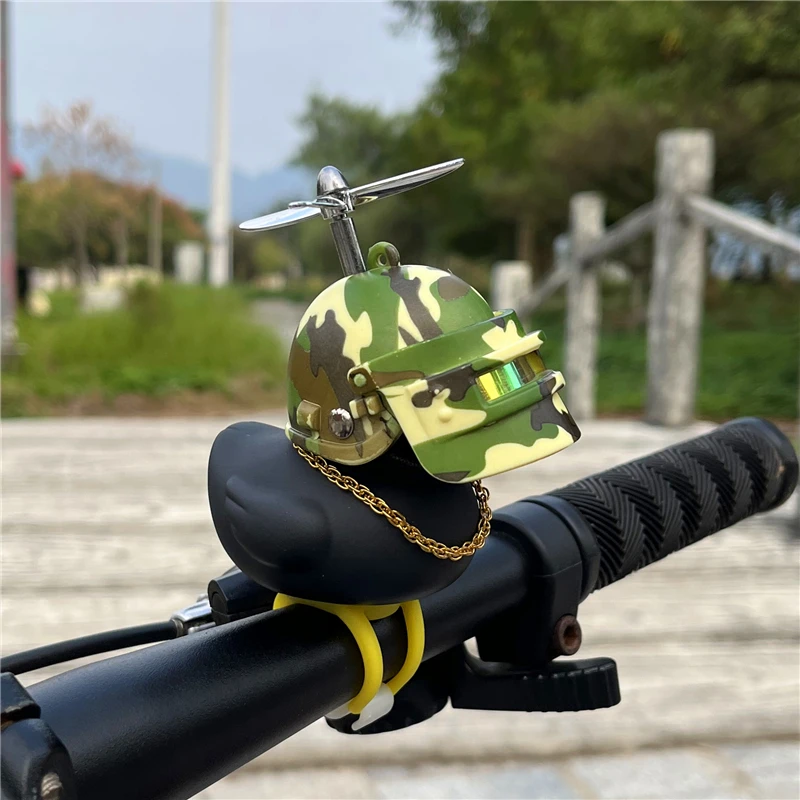 Cool Black Rubber Duck Toy Bike Car Ornaments Dashboard Decorations ...
