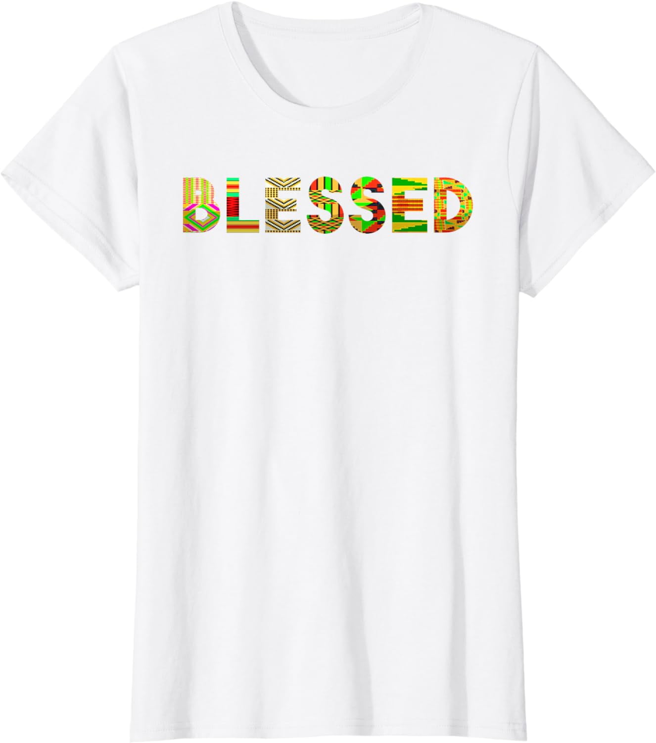 Cool Blessed Gift For Him Her | Best Kente Women's Cloth Lover T-Shirt ...