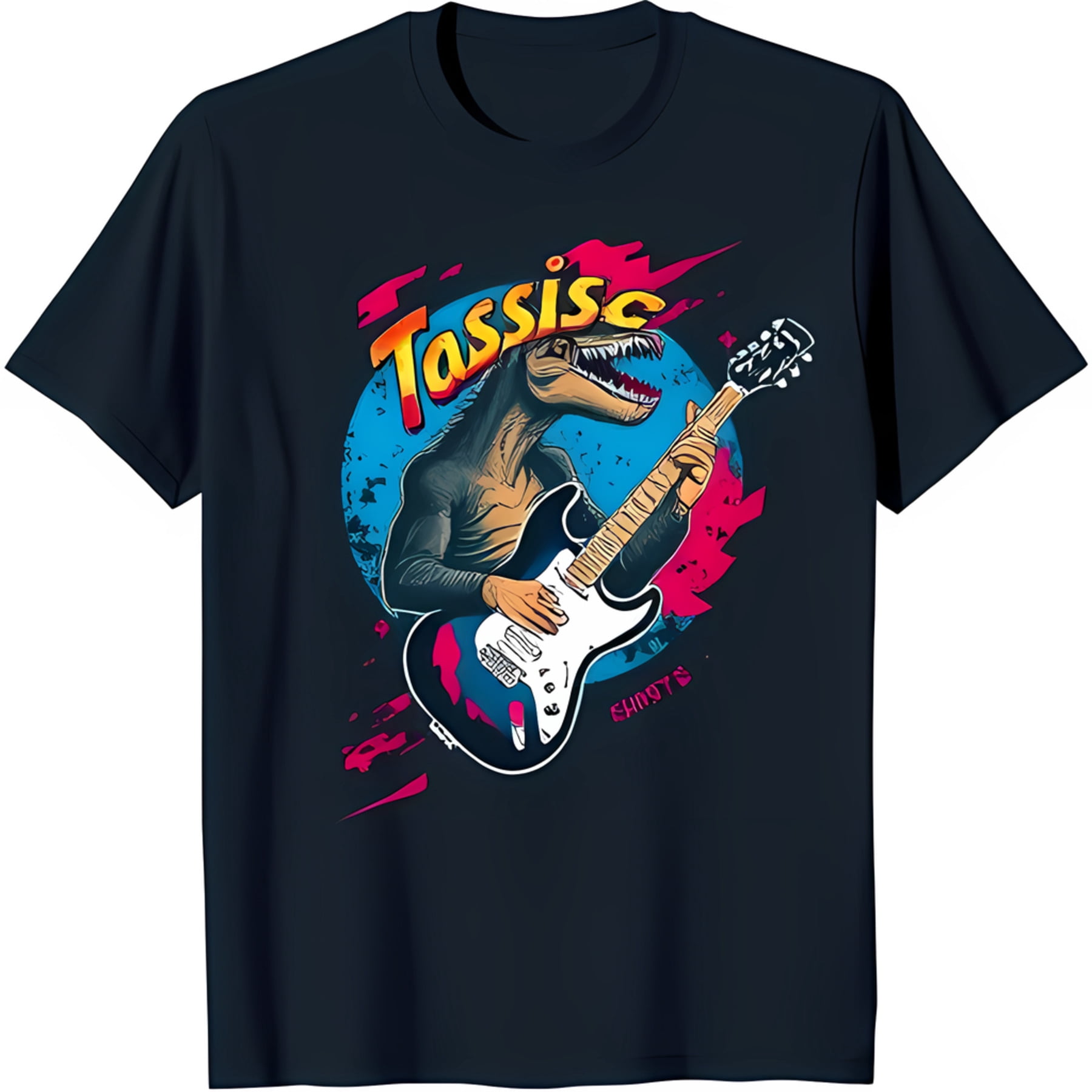 Cool Blue T-Shirt with Colorful Playing Fun Graphic Tee - Walmart.com