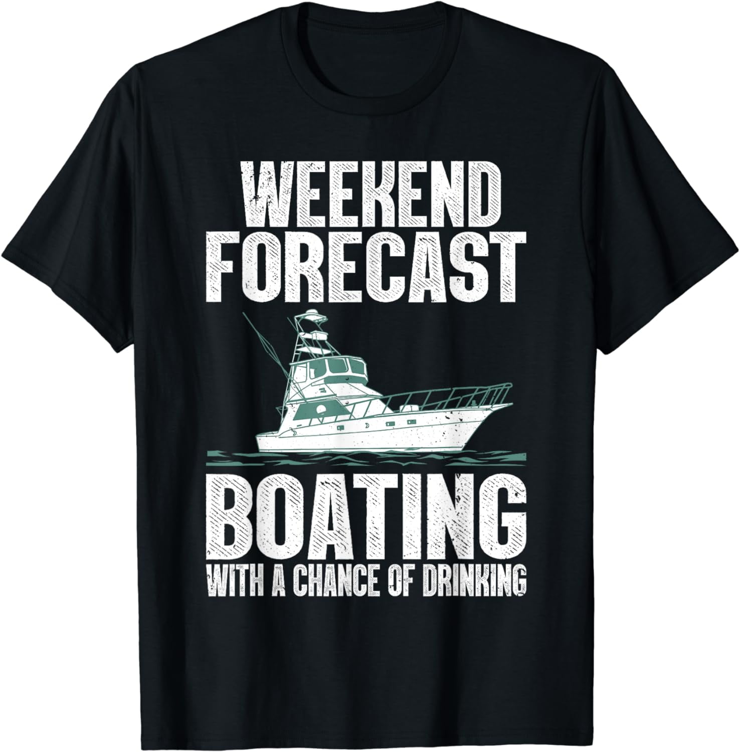Cool Boating Art For Men Women Boating Drinking Boat Lovers T-Shirt ...