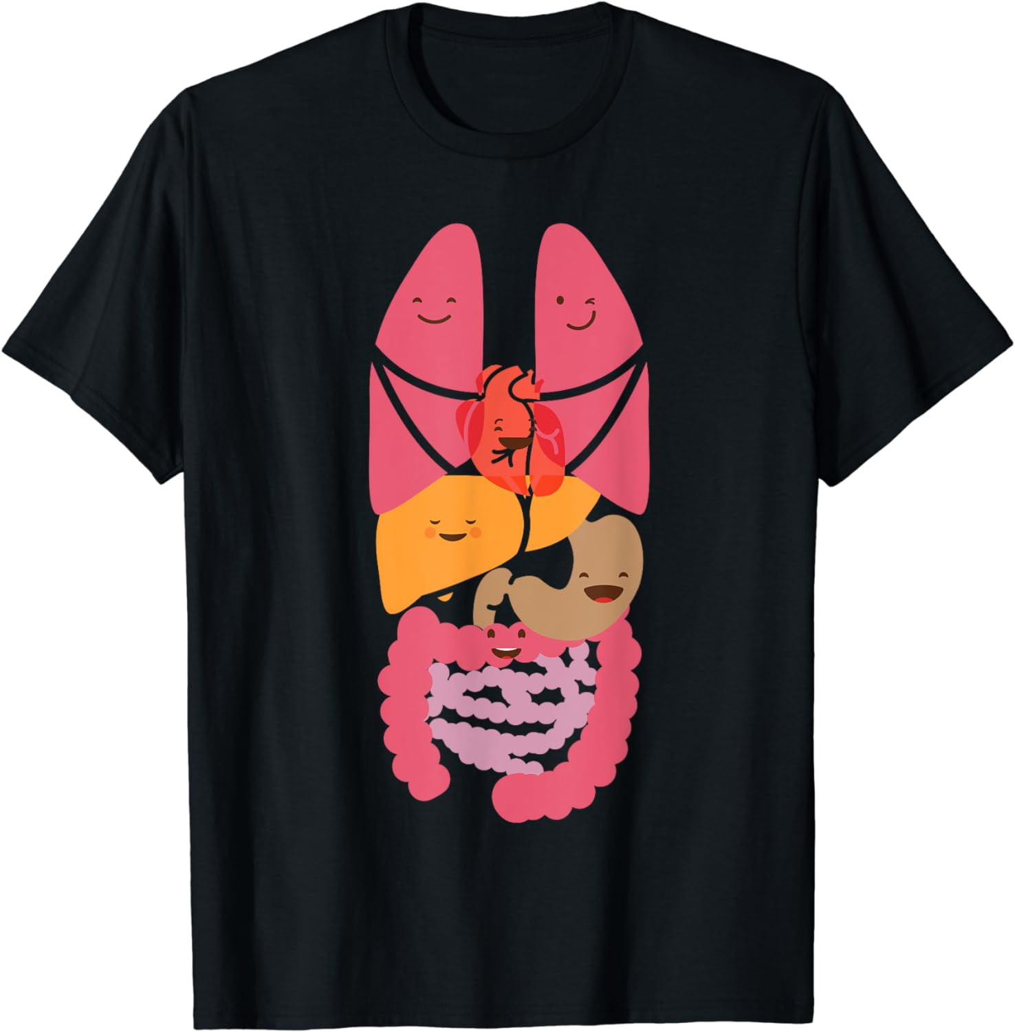 Cool Body Anatomy Costume Funny Organ T-Shirt - Walmart.com