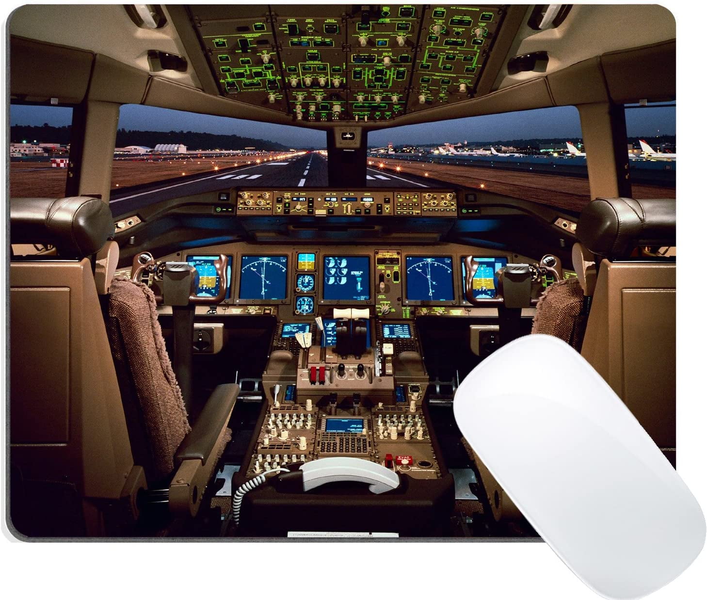 Cool Boeing 777 Airplane Cockpit Mouse Pad - Walmart.com