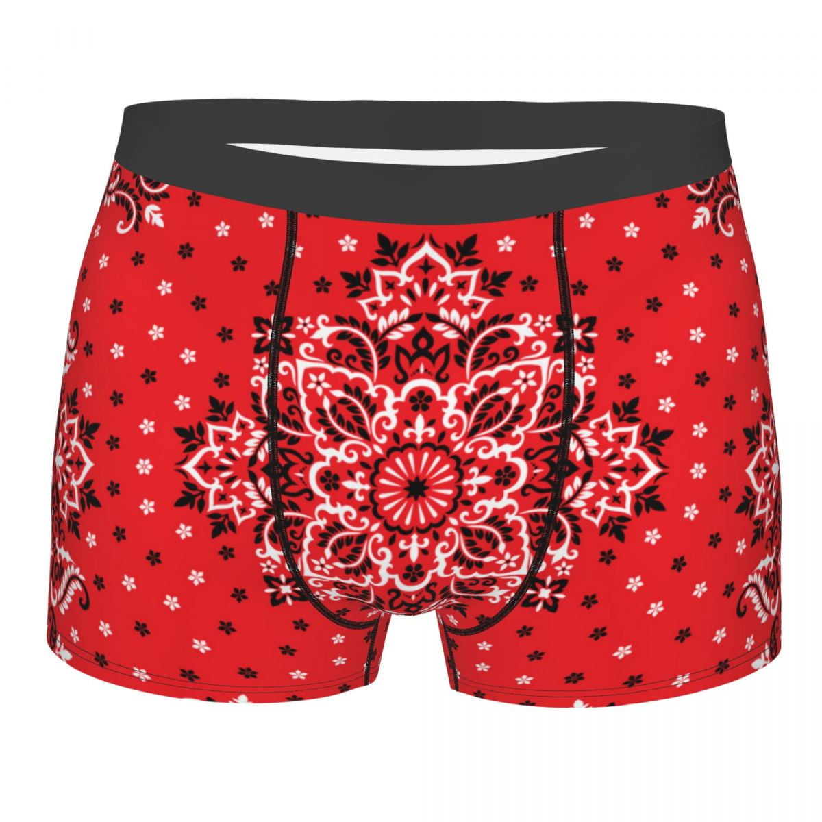 Cool Bohemian Style Bandana Paisley Boxers Shorts Panties Men's ...